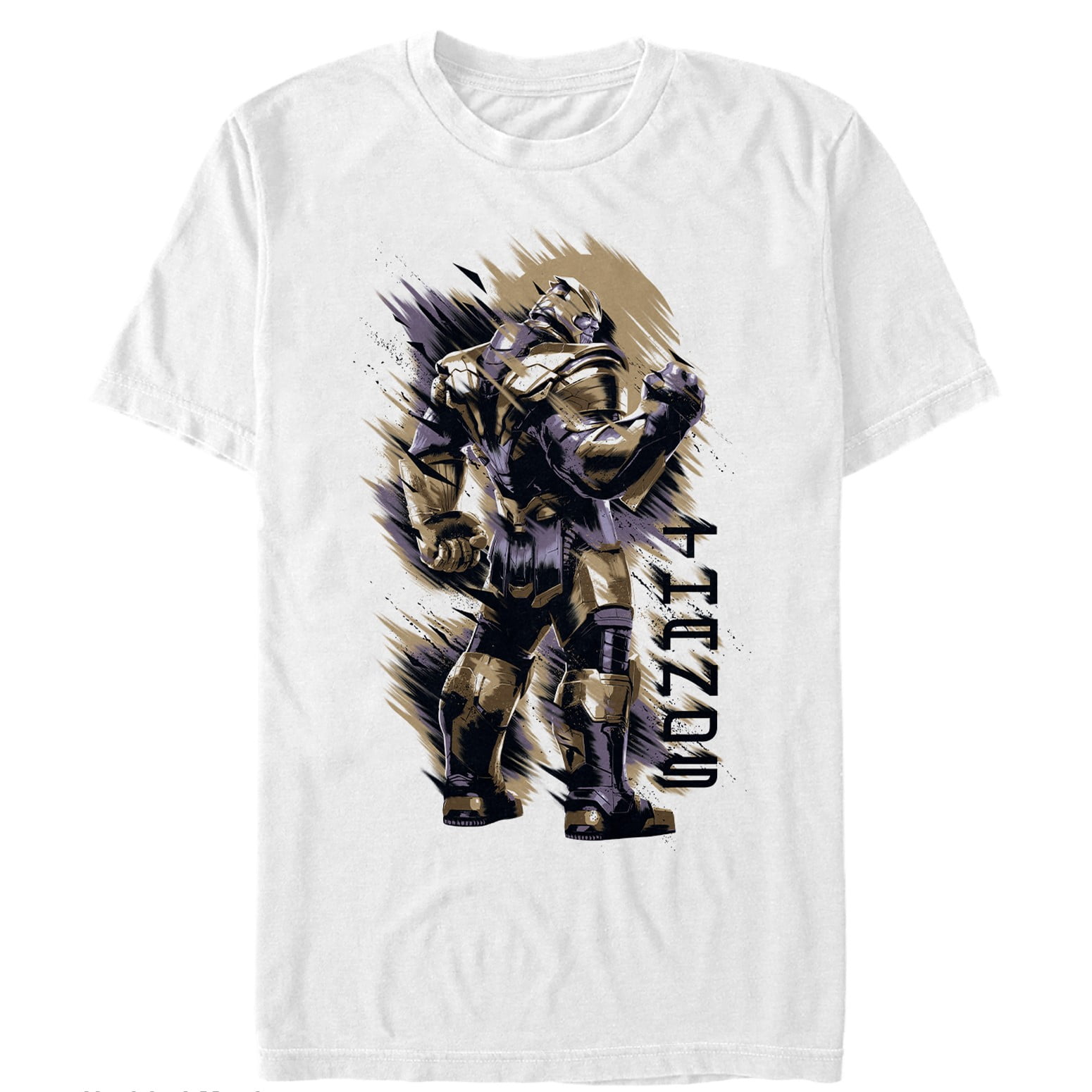 Men's Marvel Avengers: Endgame Thanos Dust Storm Graphic Tee White 3X ...