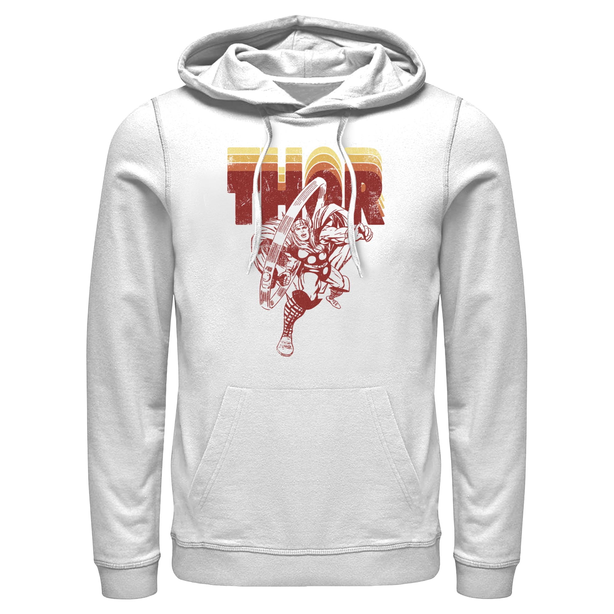 Men's Marvel Avengers Thor Retro Name Stack Portrait Pull Over Hoodie ...