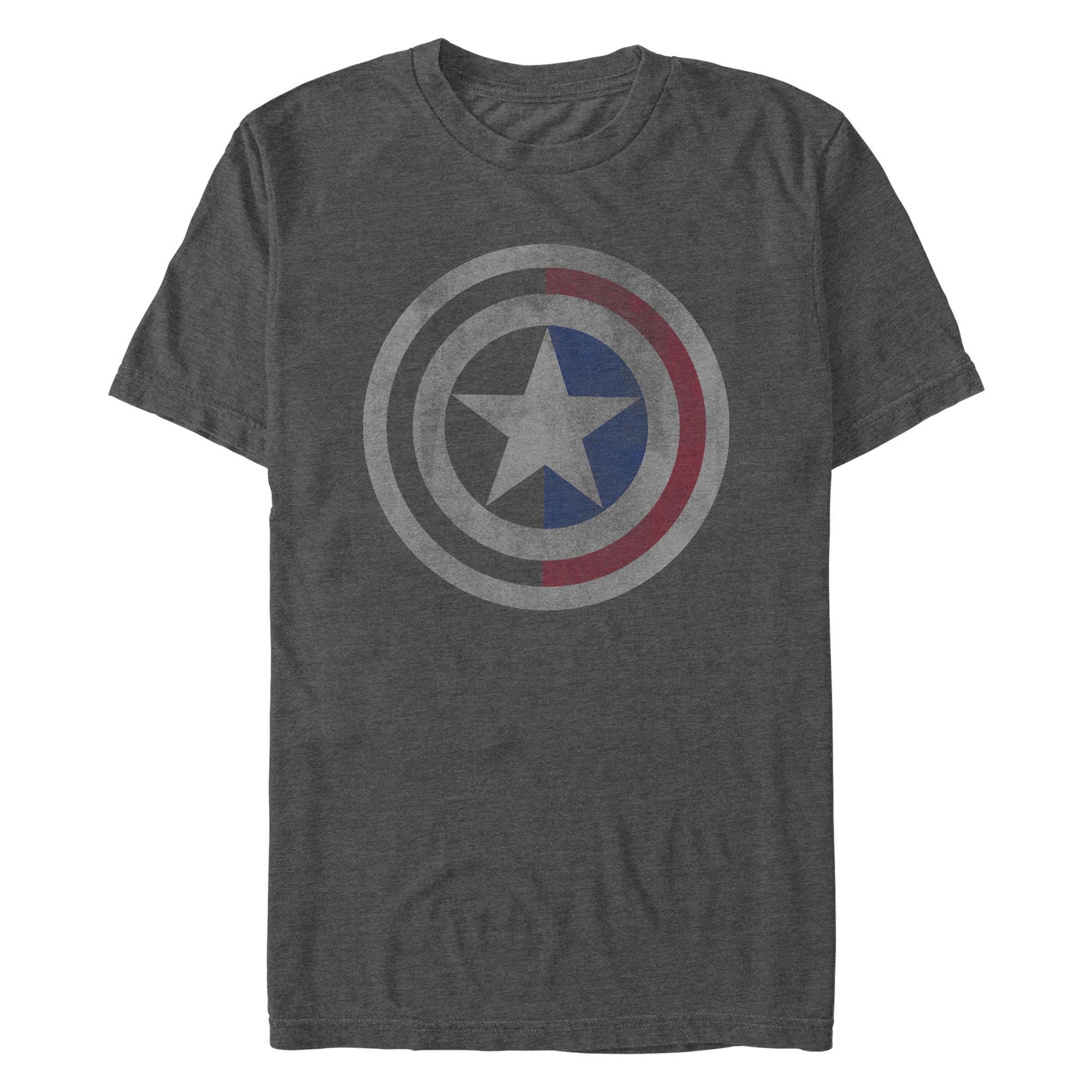 Men's Marvel Captain America Distressed Split Shield Graphic Tee ...