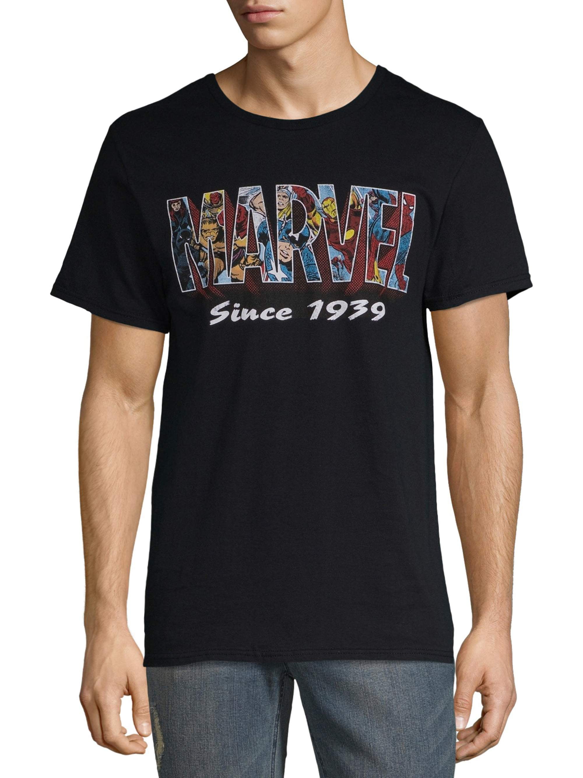 Men's Marvel Comics Classic Logo Graphic T-shirt - Walmart.com