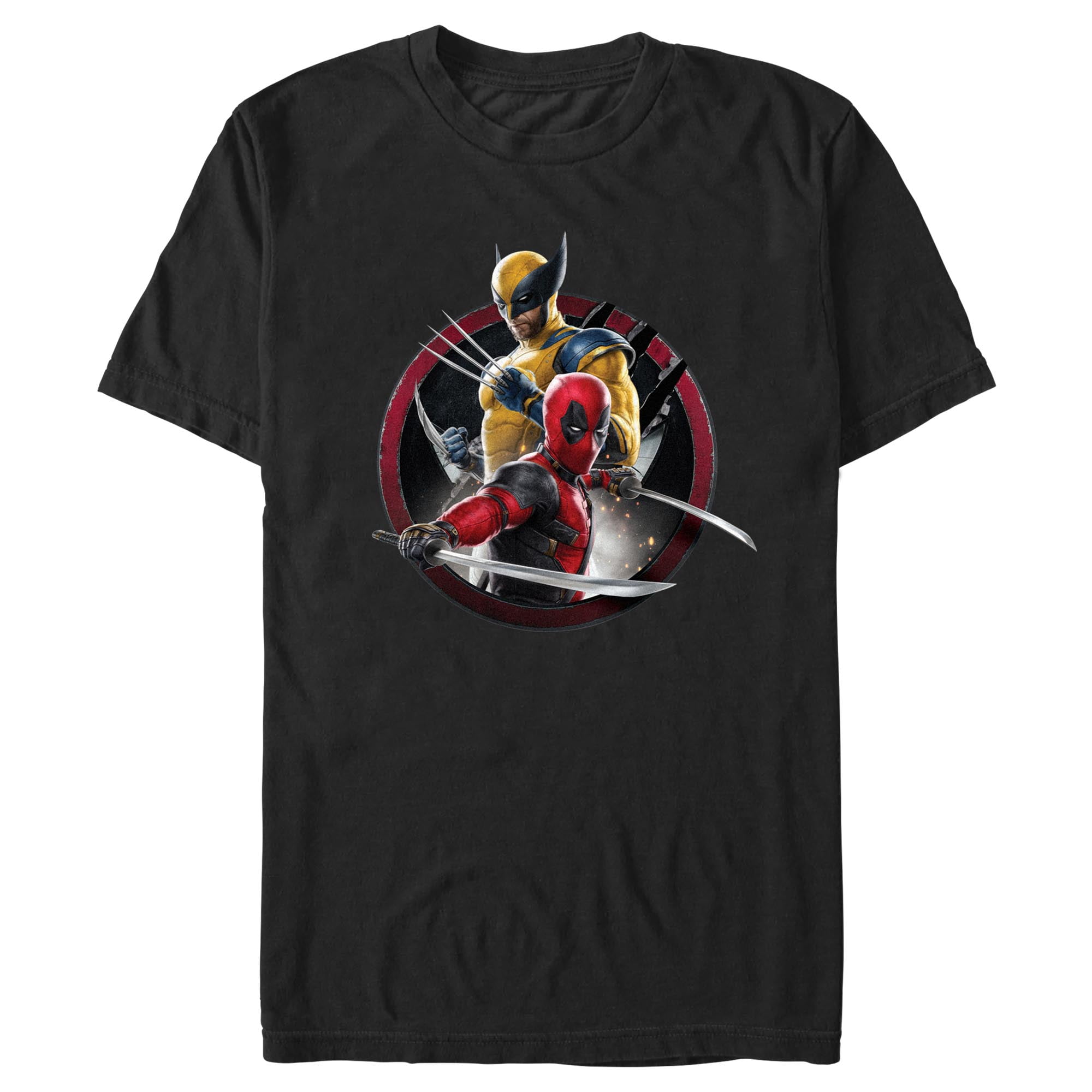 Men's Marvel: Deadpool & Wolverine Badge Graphic T-Shirt - Walmart.com