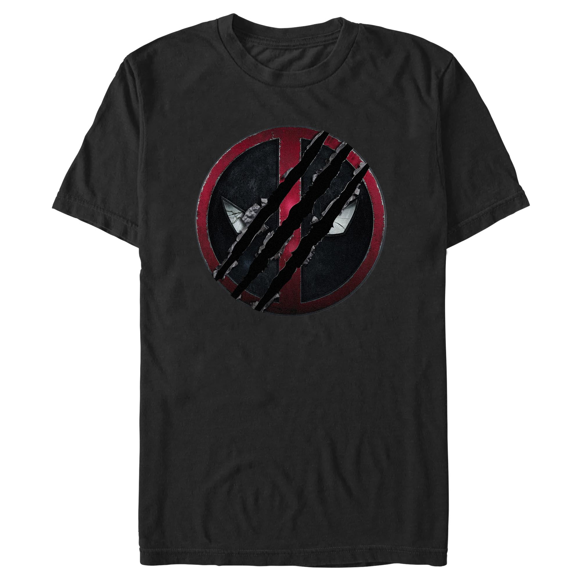Men's Marvel: Deadpool & Wolverine Slashed Logo Graphic T-Shirt ...