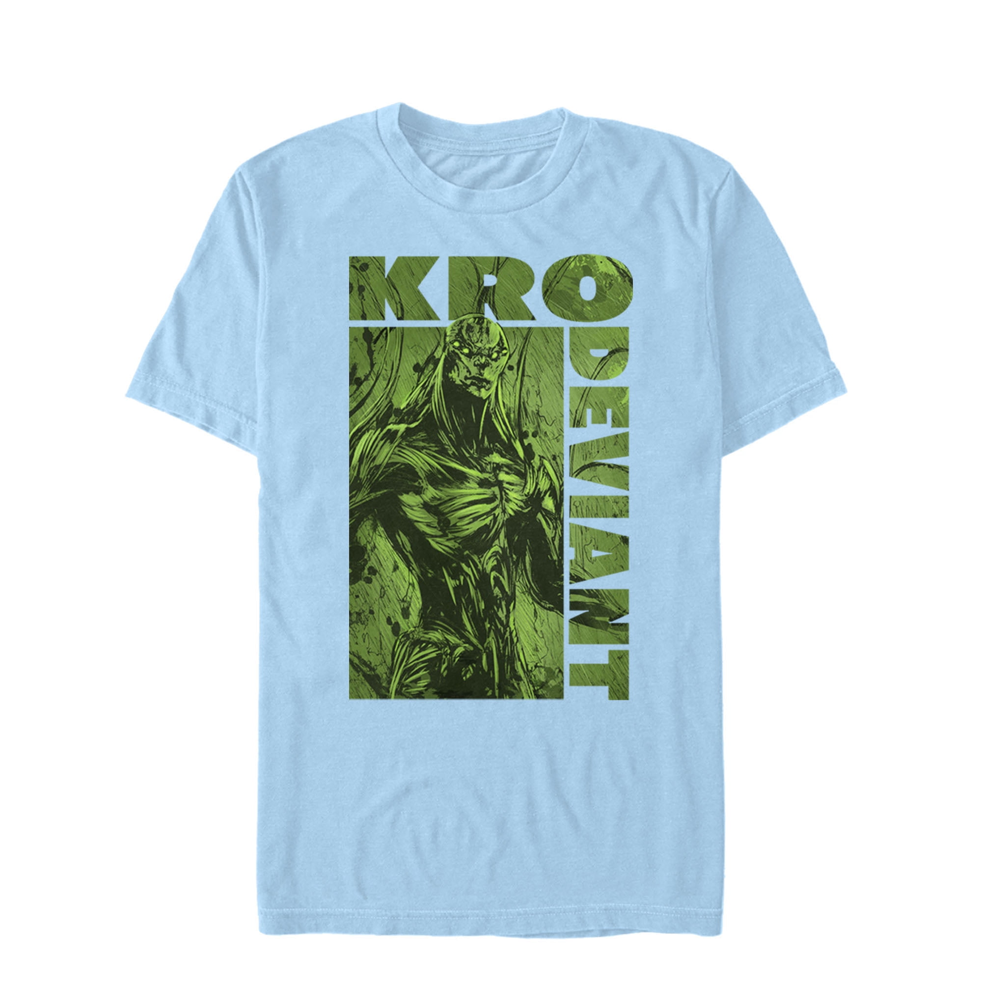 Men's Marvel Eternals Kro Deviant Green Graphic Tee Light Blue Medium ...