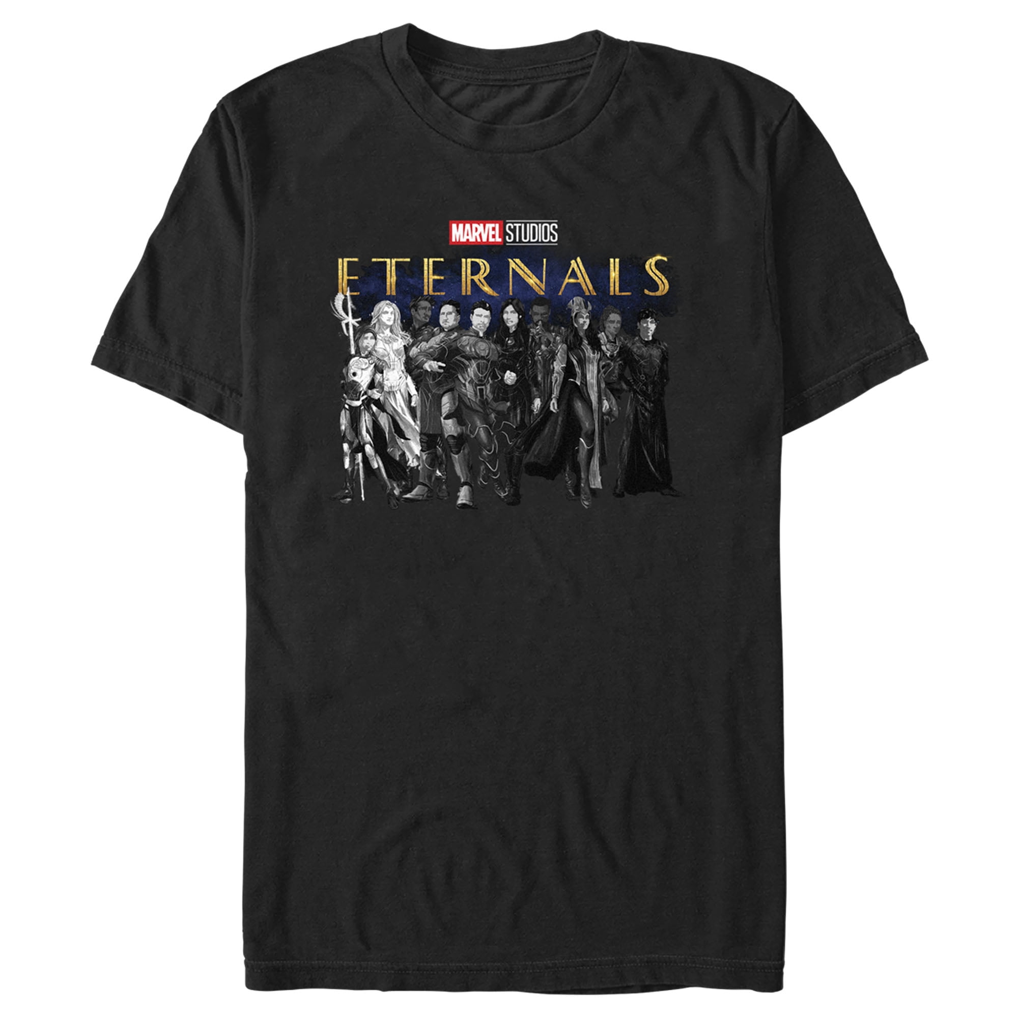 Men's Marvel Eternals The Heroic Ten Graphic Tee Black Small - Walmart.com