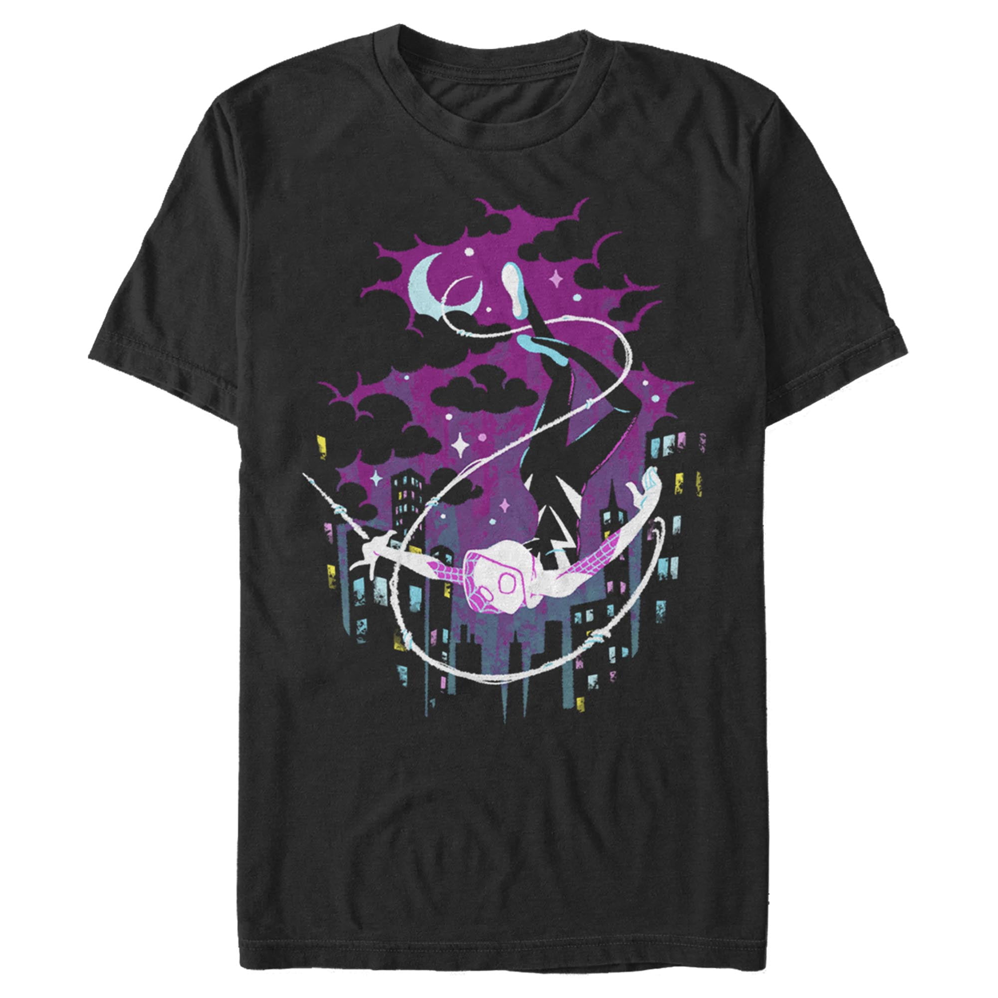 Men's Marvel Gwen Stacy Cloudy Night Graphic T-Shirt - Walmart.com