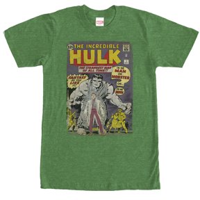 Men's Marvel Hulk Comic Book Cent Graphic Tee Navy Blue Heather 2X ...