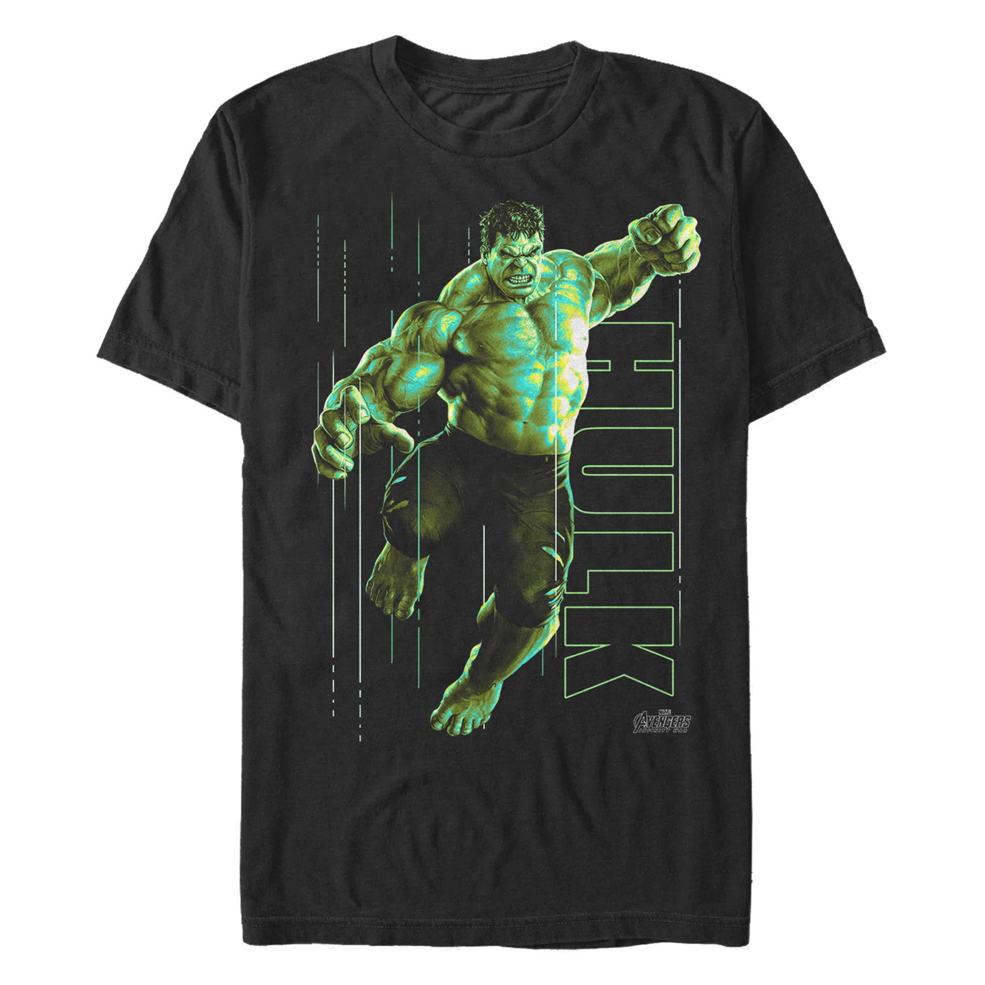 Men's Marvel Infinity War Incredible Hulk Jump Smash Graphic T-Shirt ...