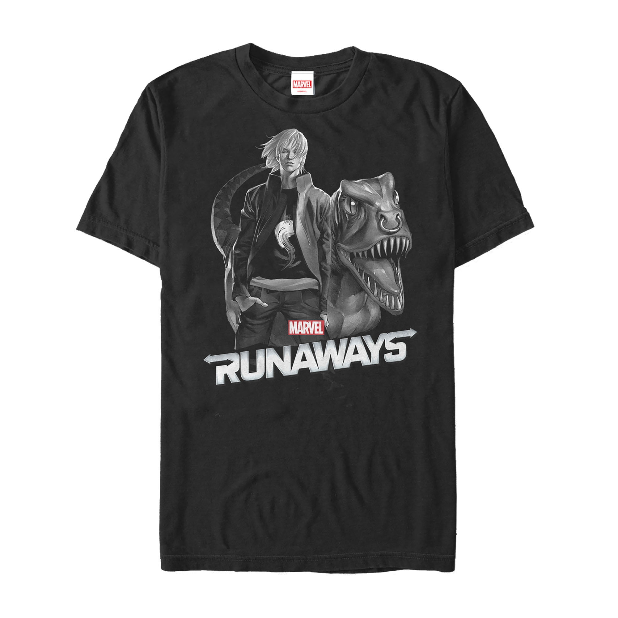 Men's Marvel Runaways Chase & Old Lace Graphic Tee Black Small ...