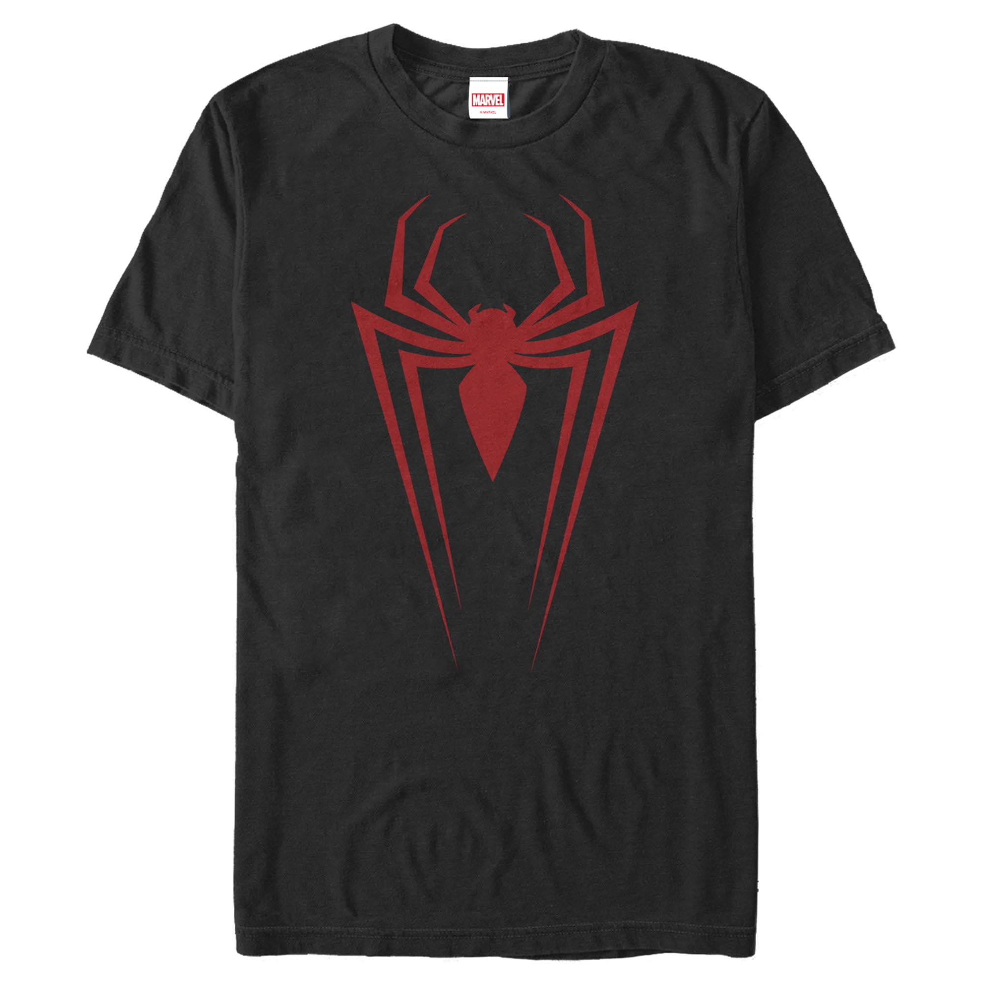 Men's Marvel Spider-Man Icon Badge Graphic Tee Black Medium - Walmart.com