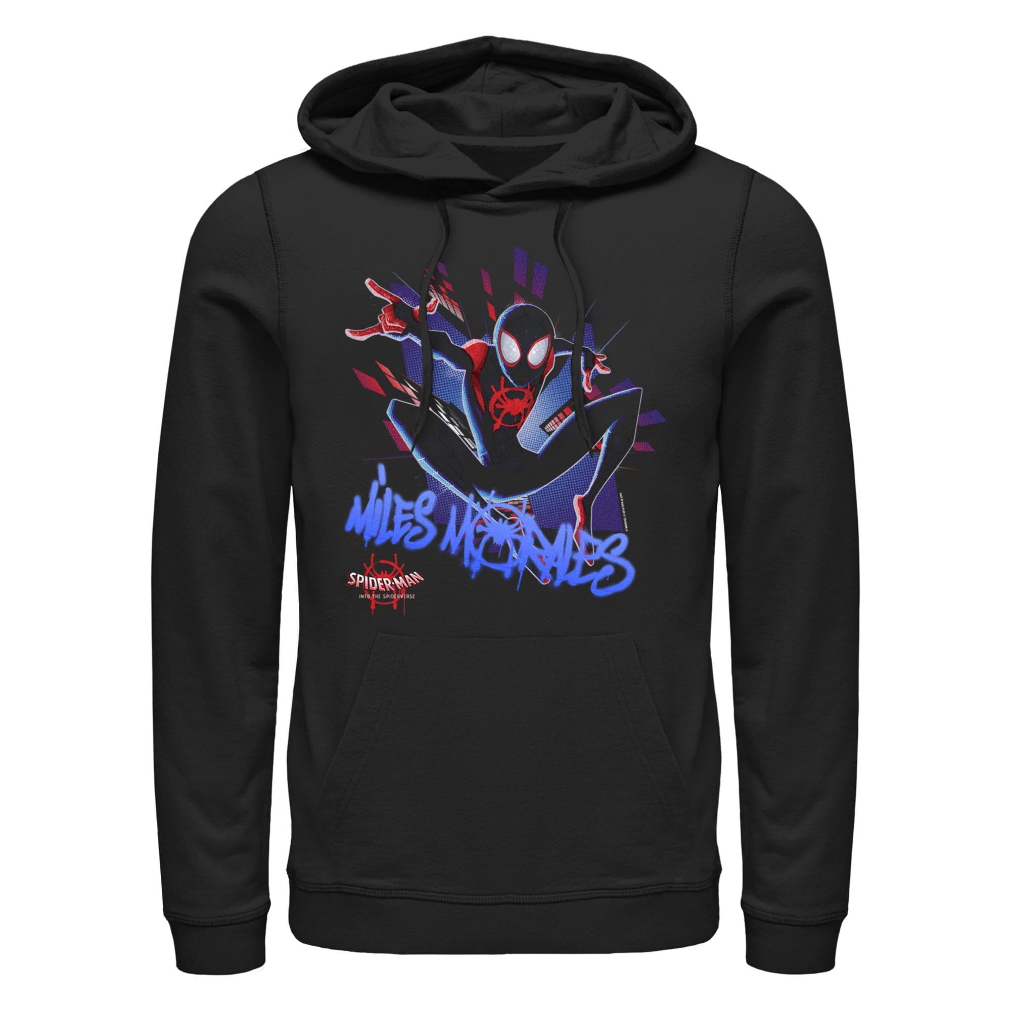 Men's Marvel Spider-Man: Into the Spider-Verse Miles Graffiti Pull Over ...