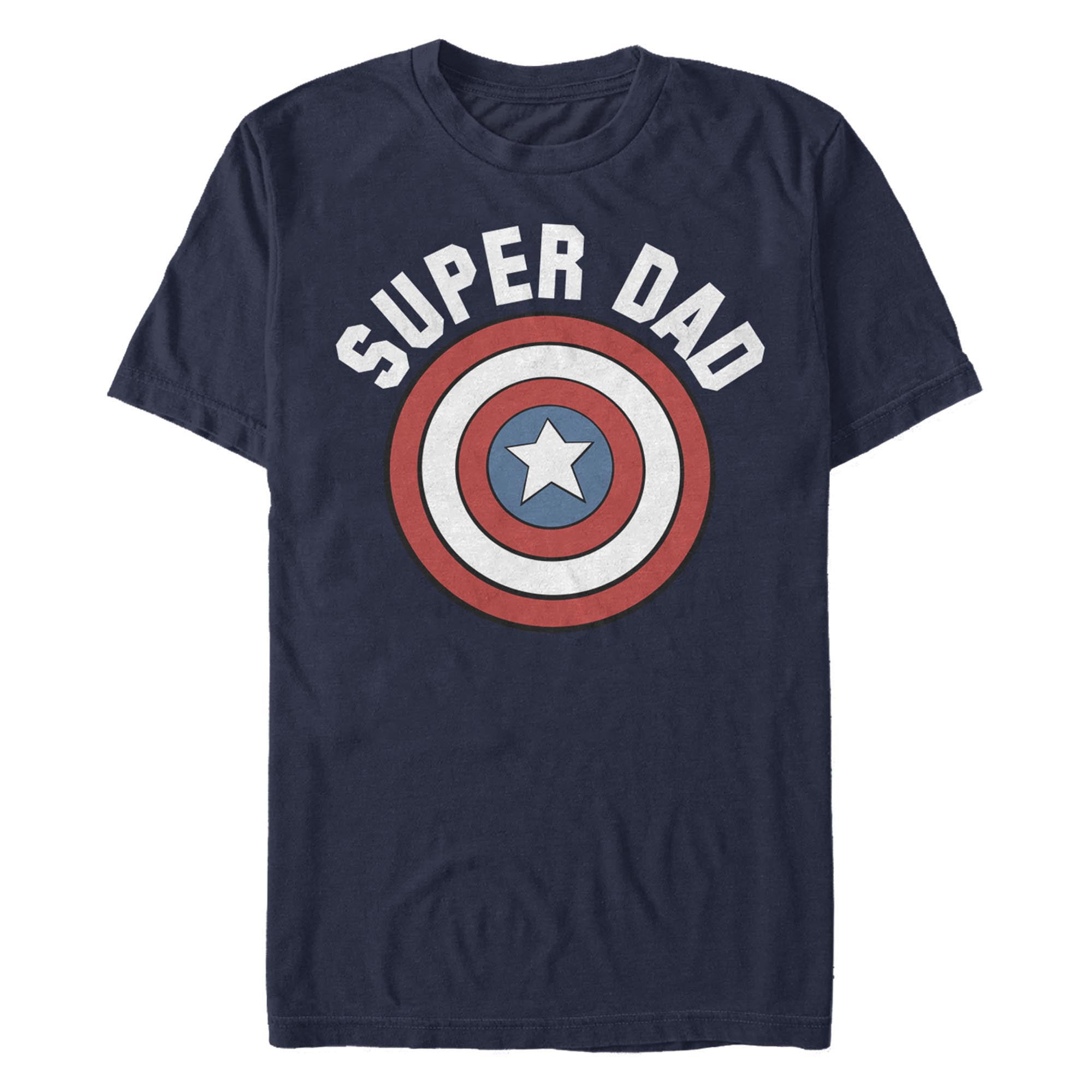 Men's Marvel Super Dad Shield Graphic T-Shirt - Walmart.com