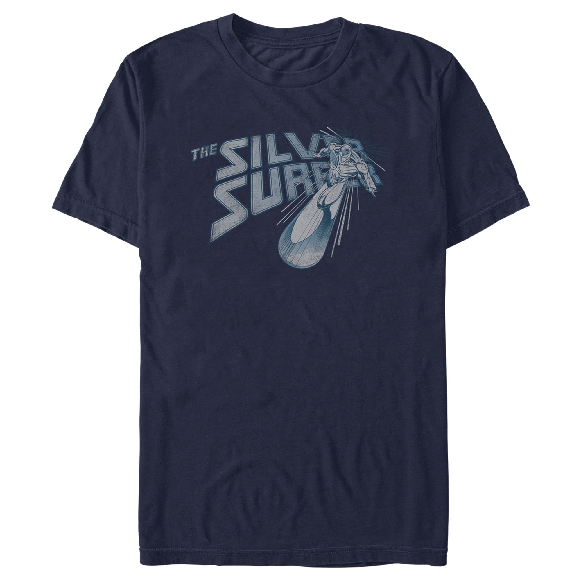 Men's Marvel The Silver Surfer Speed Graphic Tee Navy Blue X Large ...