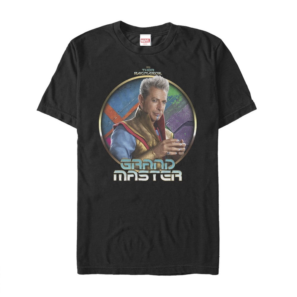 Men's Marvel Thor: Ragnarok Grandmaster Circle Graphic Tee Black Large ...