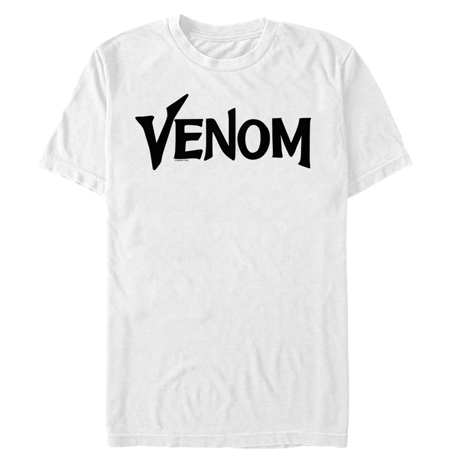 Men's Marvel Venom Film Bold Logo Graphic Tee White Medium - Walmart.com
