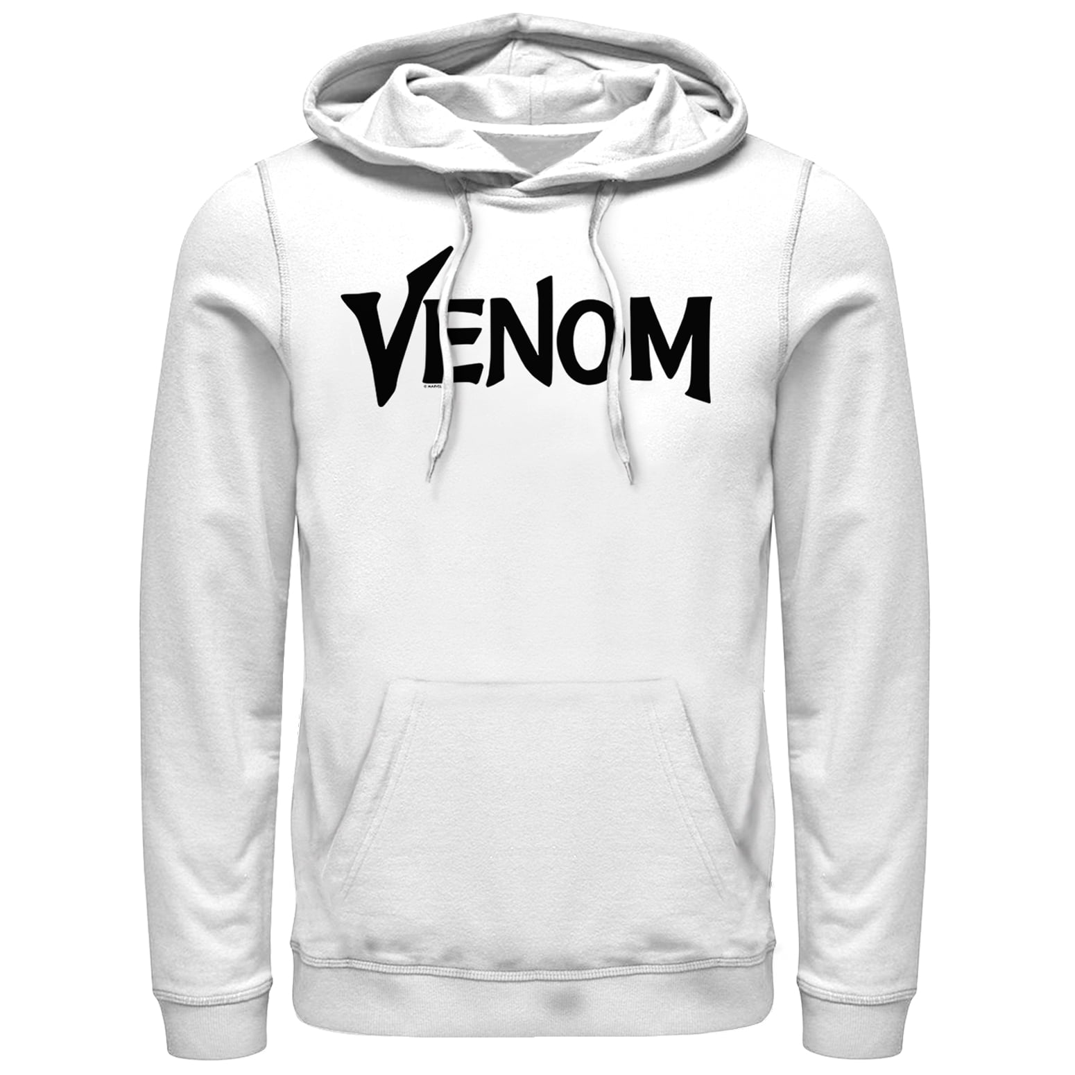 Men's Marvel Venom Film Bold Logo Pull Over Hoodie White X Large ...