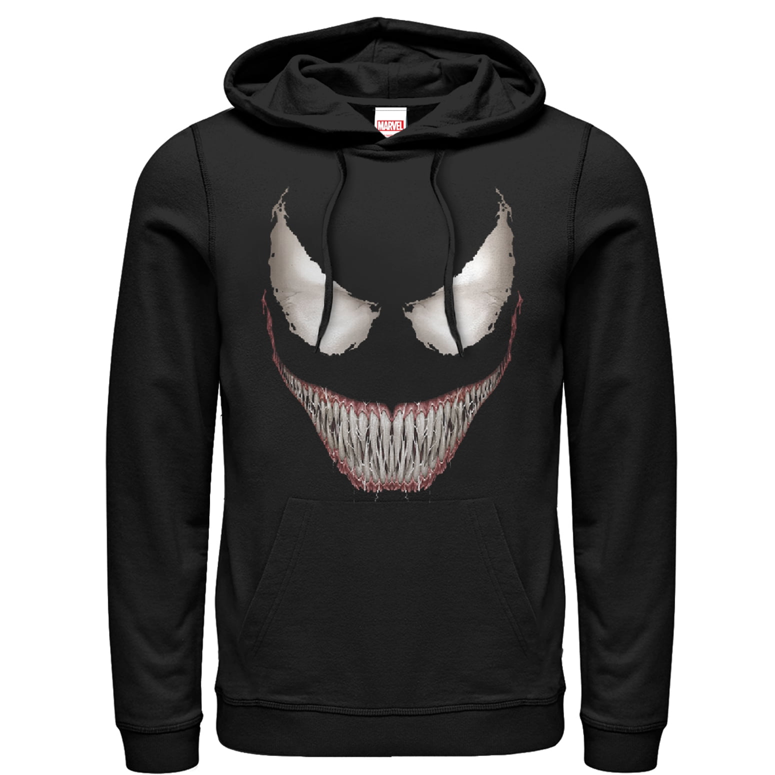 Men's Marvel Venom Grin Pull Over Hoodie Black Small - Walmart.com