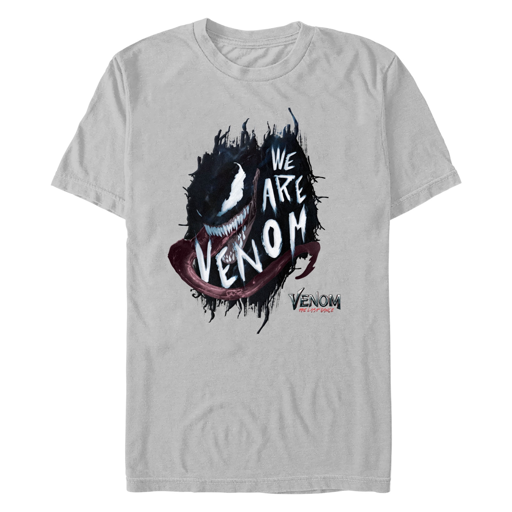 Men's Marvel: Venom: The Last Dance Movie Logos Graphic T-Shirt ...