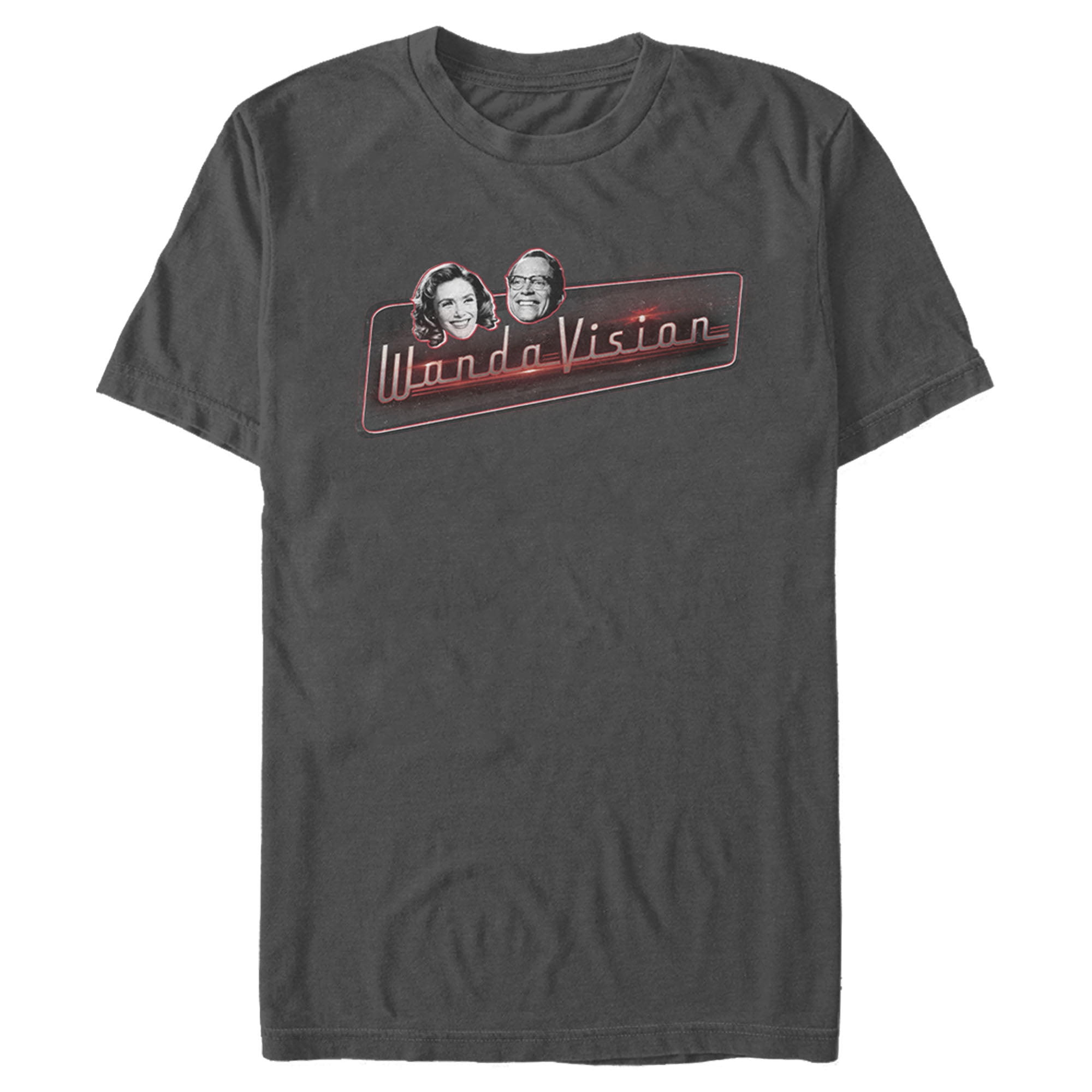 Men's Marvel WandaVision 50s Floating Logo Graphic Tee Charcoal Medium ...