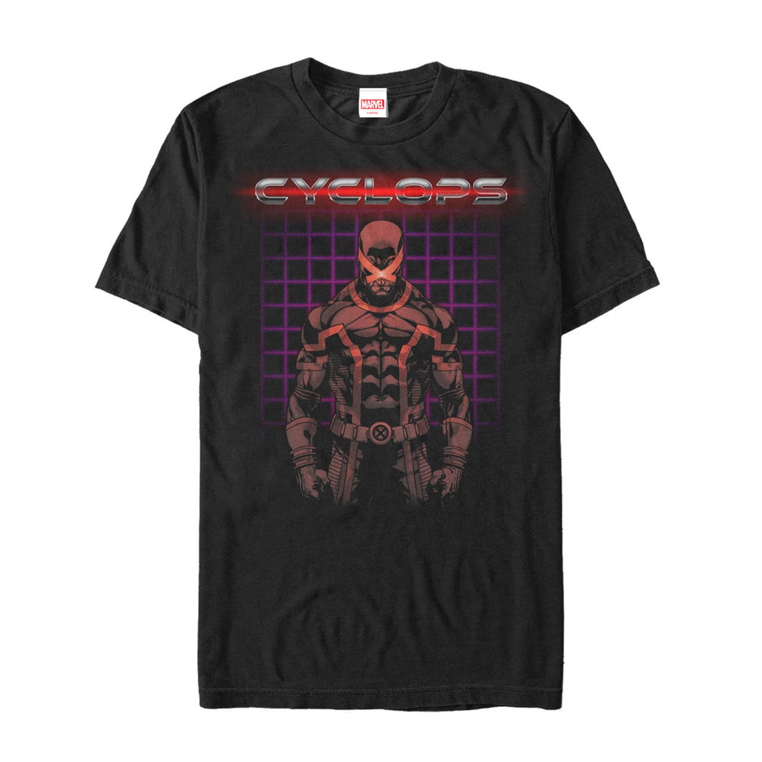 Men's Marvel X-Men Cyclops Grid Graphic Tee Black Medium - Walmart.com