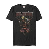 Marvel Men's Wolverine Scratch Graphic Tee, Black, 4X Large, X-Men T ...