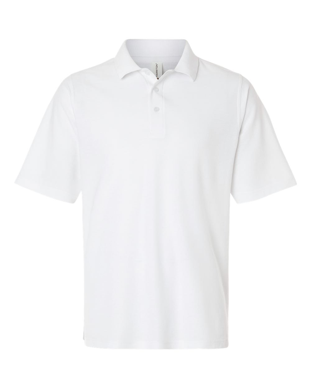 Harriton M105 Men's Maverick CVC Pique Polo-White-4XL - Walmart.com