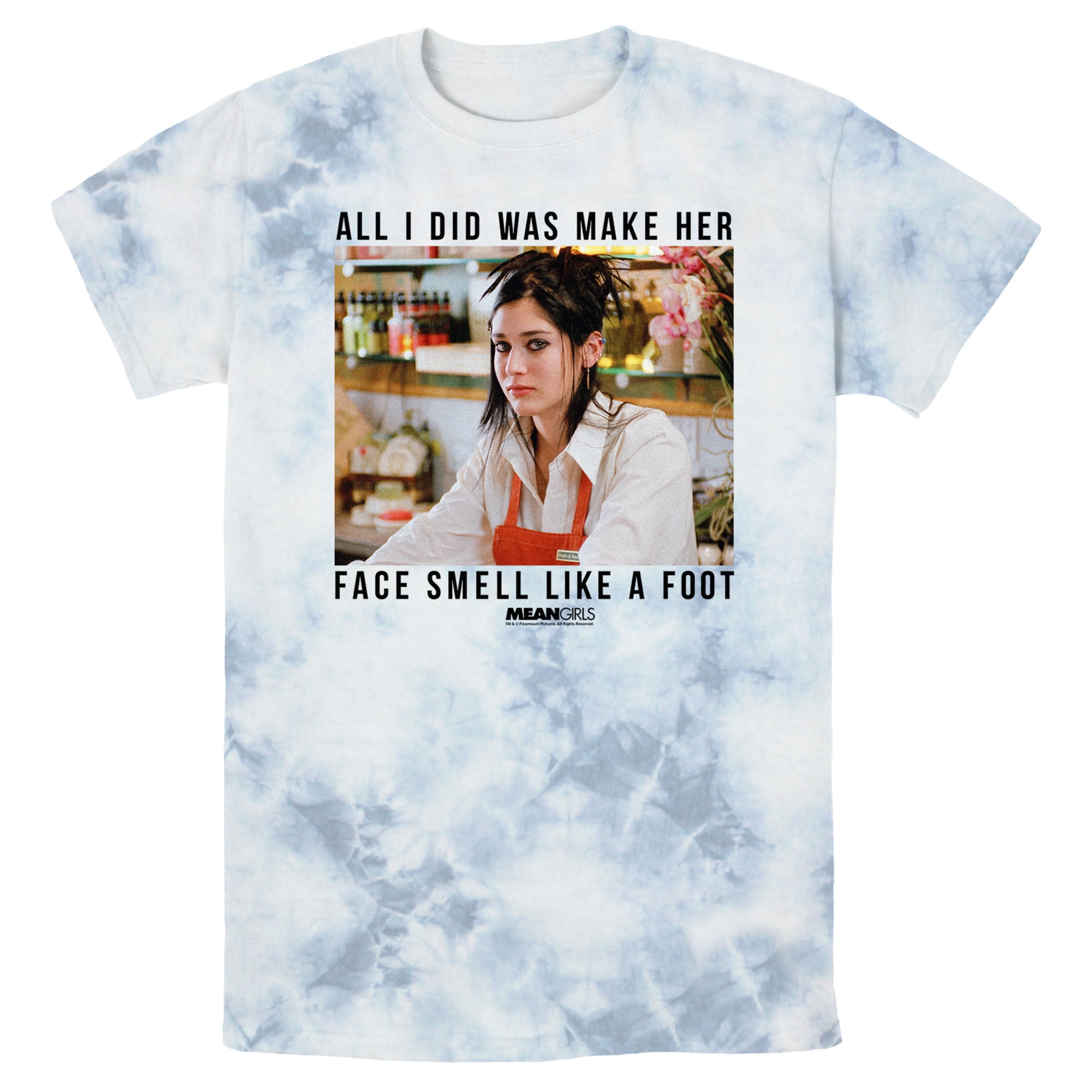 Men's Mean Girls Janis Ian Smell Like a Foot Quote Graphic Tee White ...