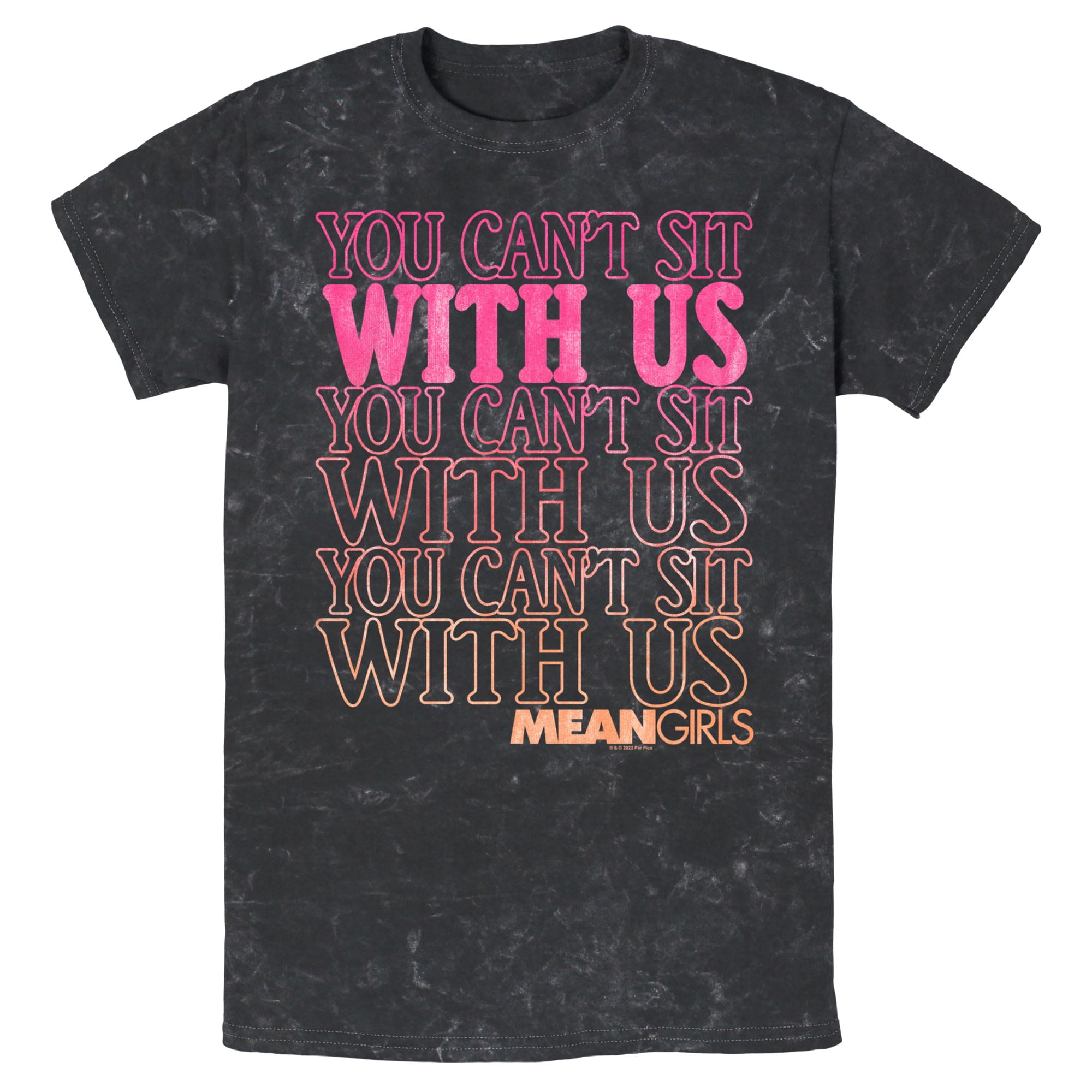 Men's Mean Girls You Can’t Sit With Us Graphic Tee Black Medium ...