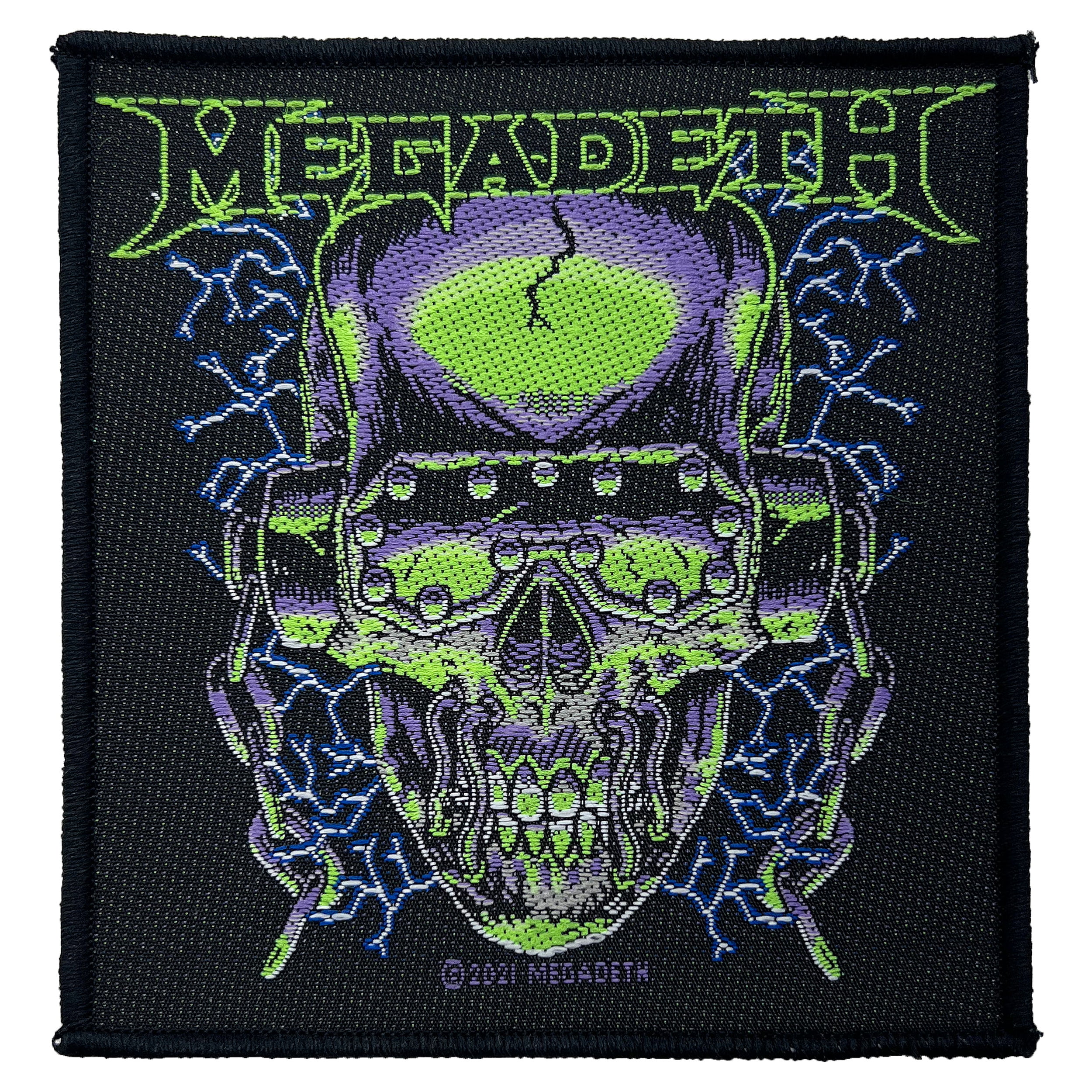 Men's Megadeth Vic Rattlehead Woven Patch Black - Walmart.com