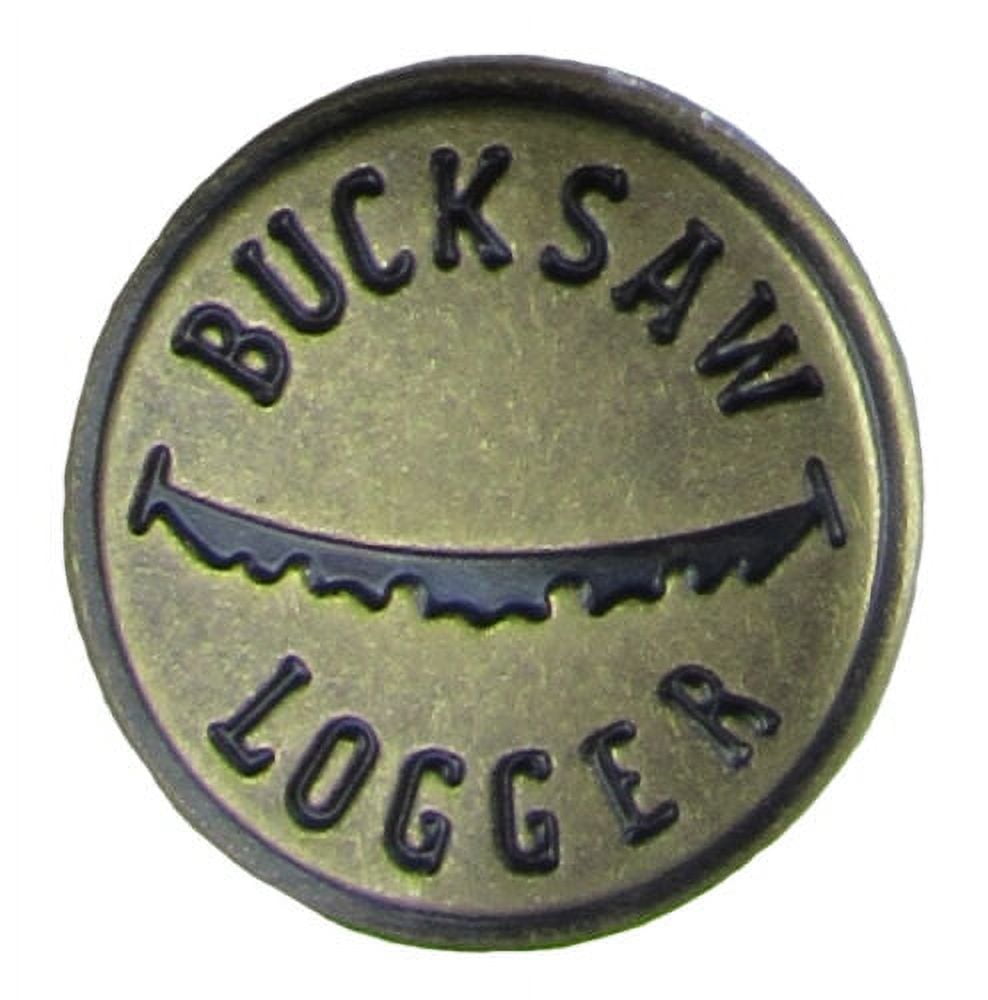 Men's Metal Bachelor Buttons Logger Buttons for Suspenders (4 Pack of 8 ...