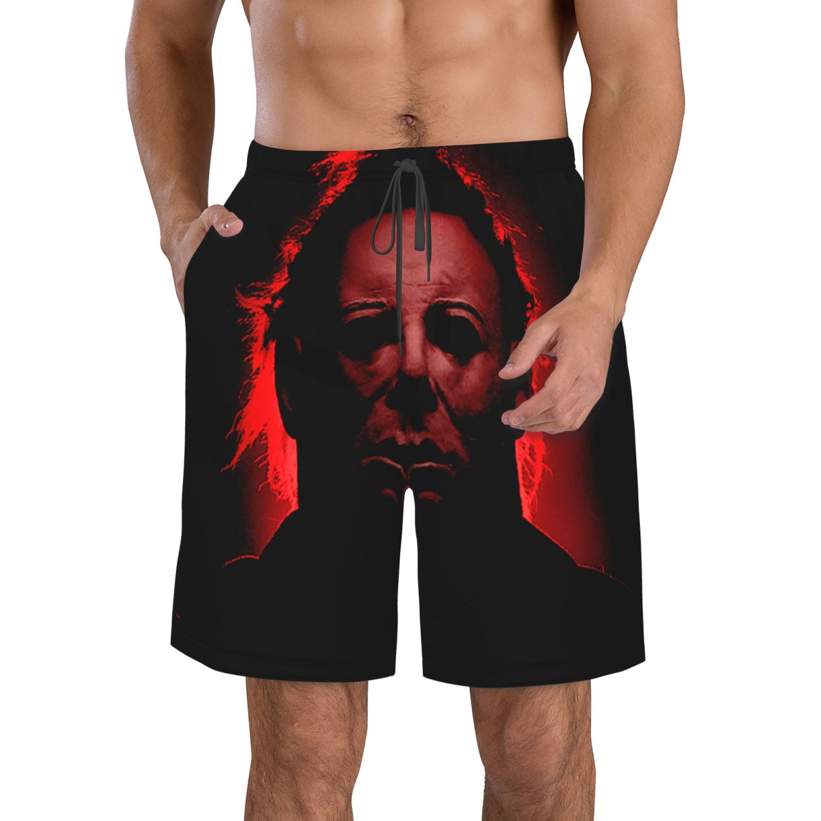 Men's Michael Myers Beach Shorts Hot Summer Swim Trunks Sports Running ...