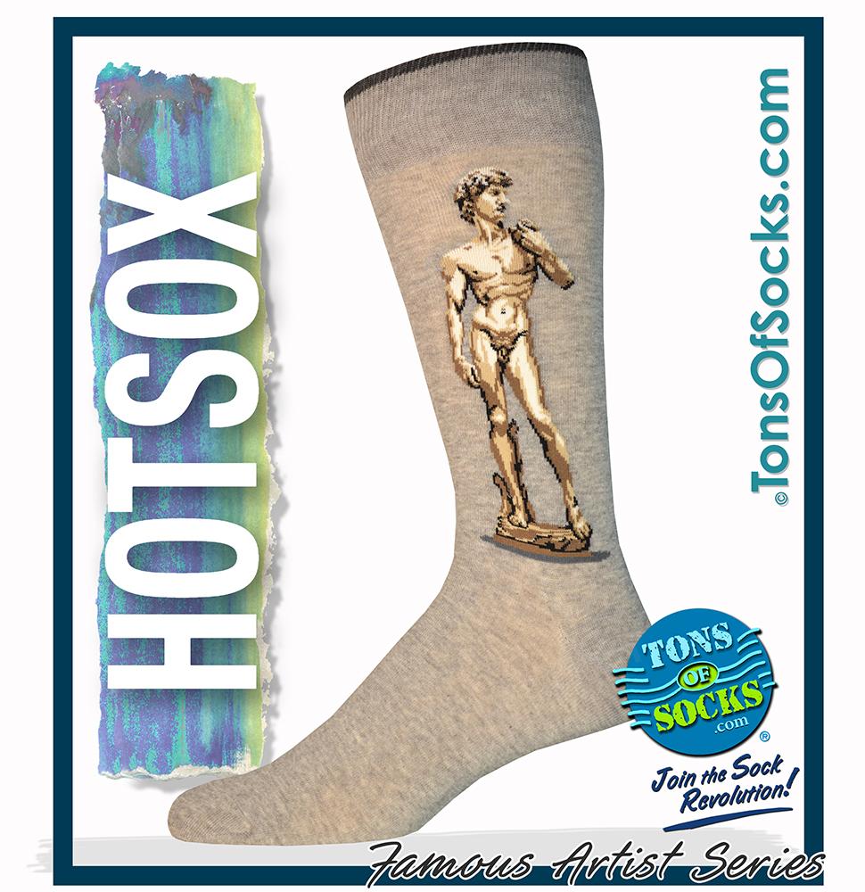 Men's Michelangelo's David Socks (Grey) - Walmart.com
