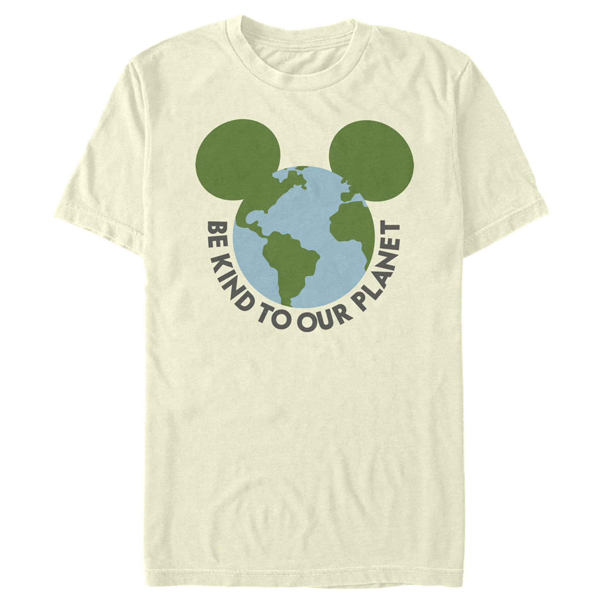 Men's Mickey & Friends Be Kind to Our Planet Mickey Mouse Logo Graphic ...
