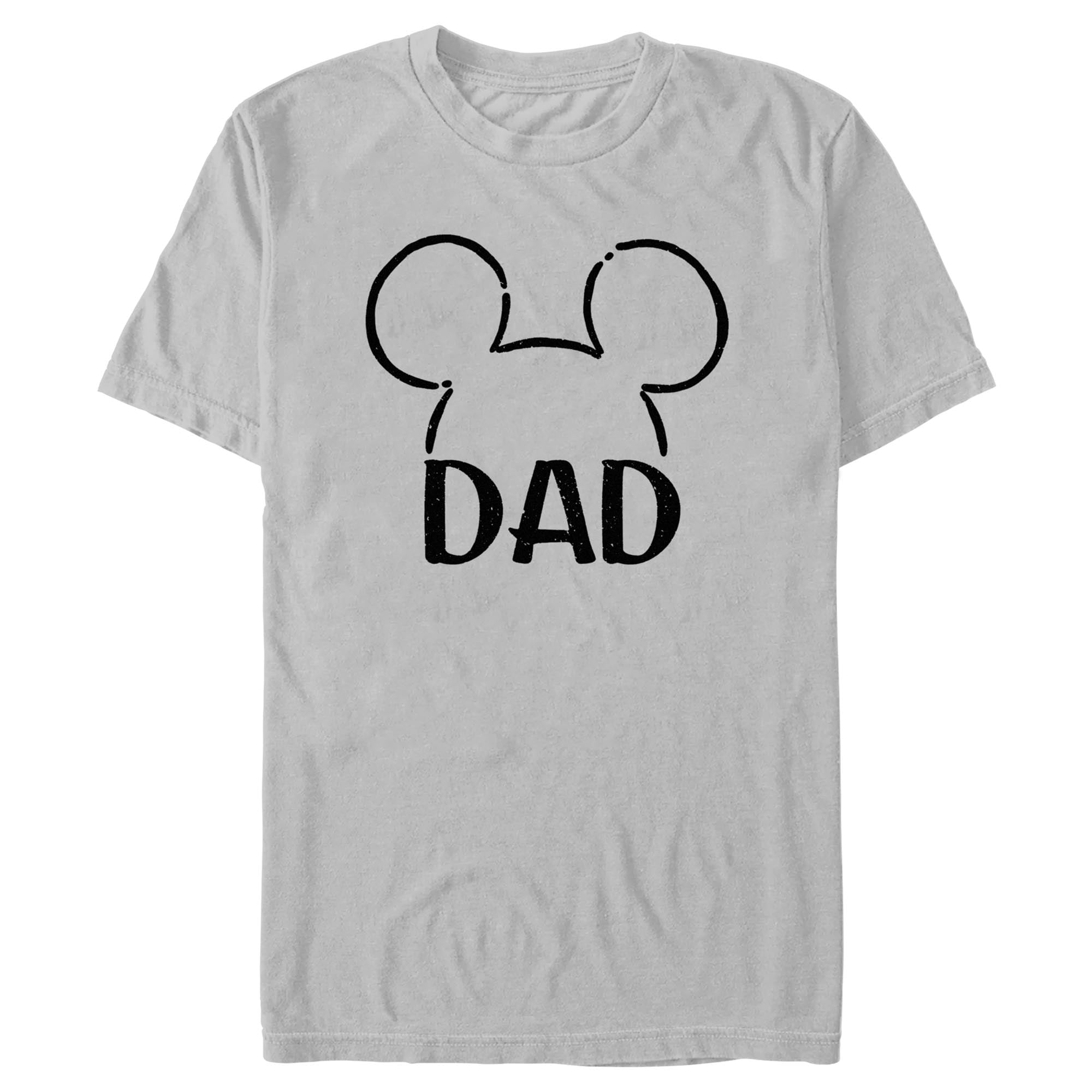 Men's Mickey & Friends Dad Line Ears Graphic T-Shirt - Walmart.com