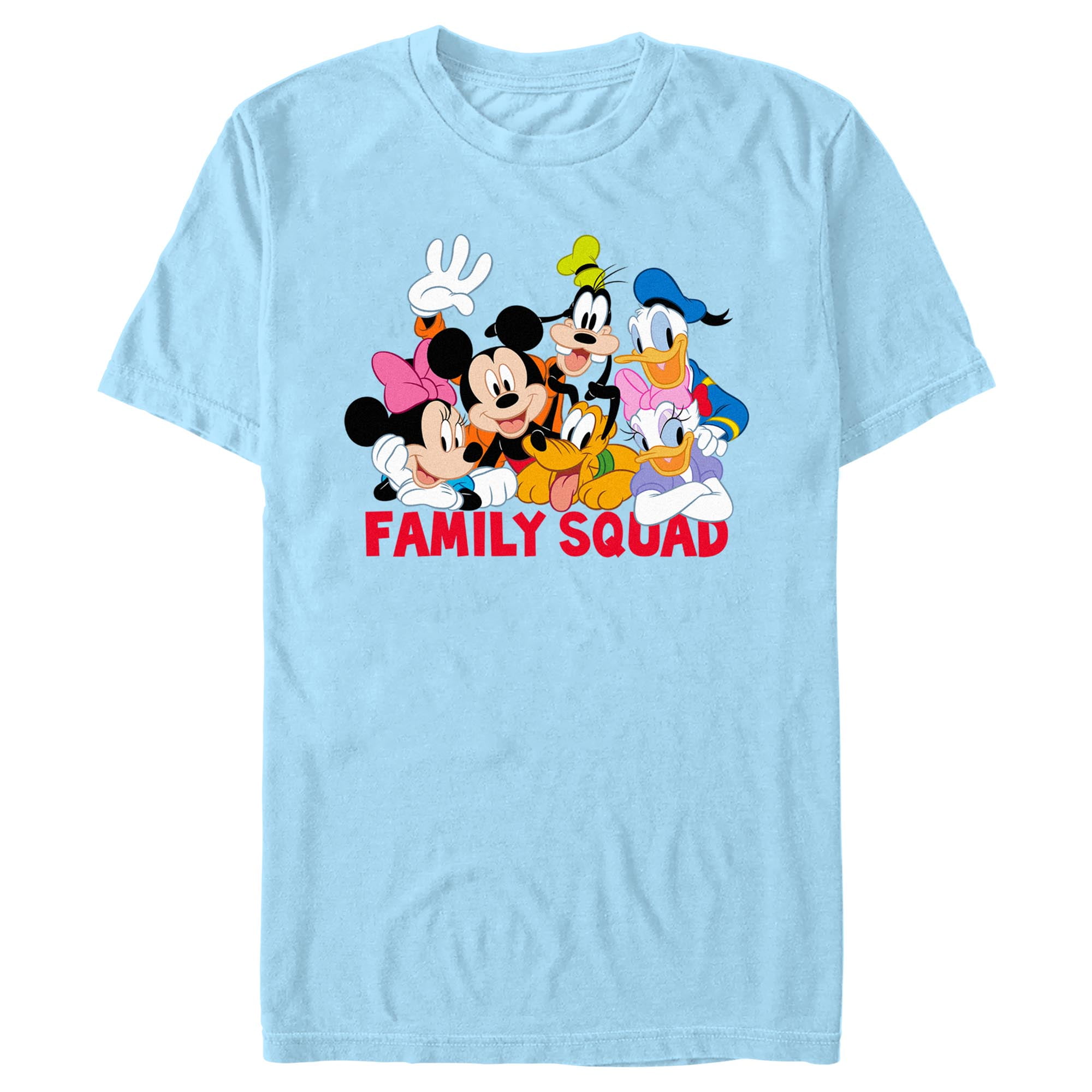 Men's Mickey & Friends Family Squad Graphic T-Shirt - Walmart.com