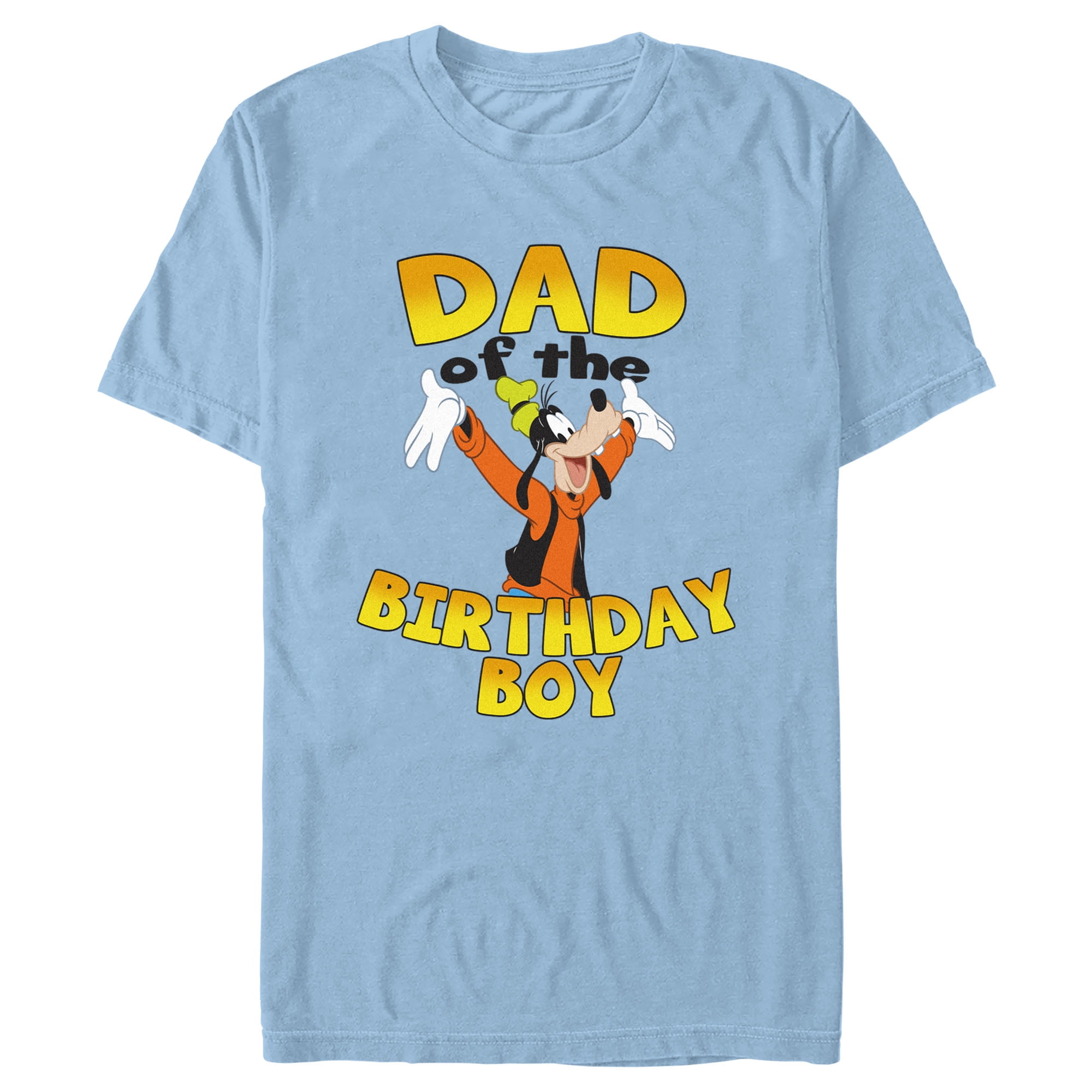 Men's Mickey & Friends Goofy Dad of the Birthday Boy Graphic Tee Light ...