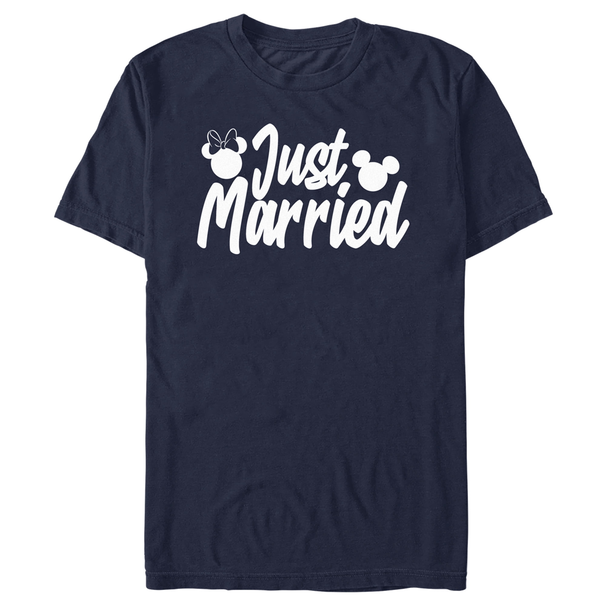 Men's Mickey & Friends Just Married Mice Graphic Tee Navy Blue Large ...