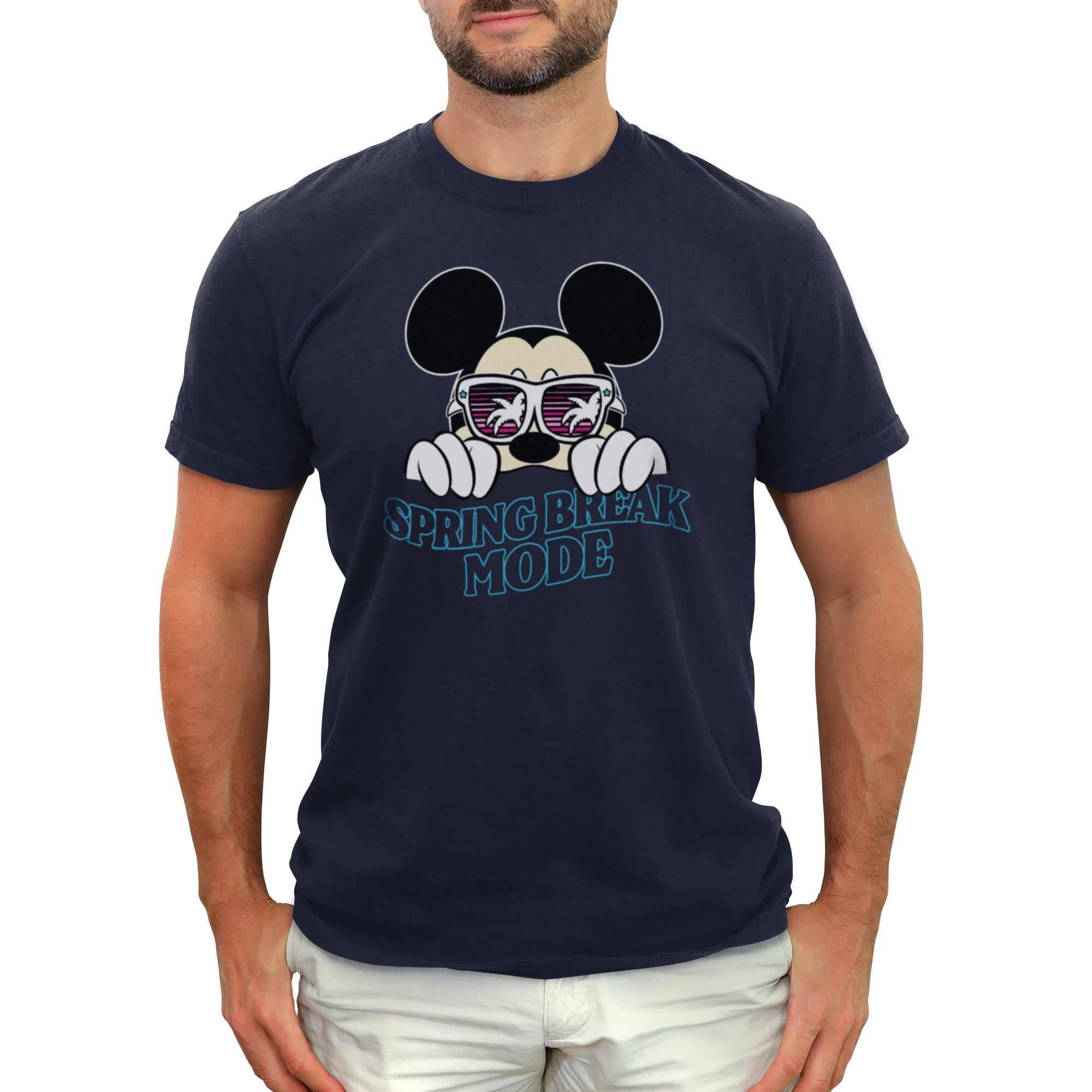 Men's Mickey & Friends Spring Break Mode Graphic T-Shirt - Walmart.com