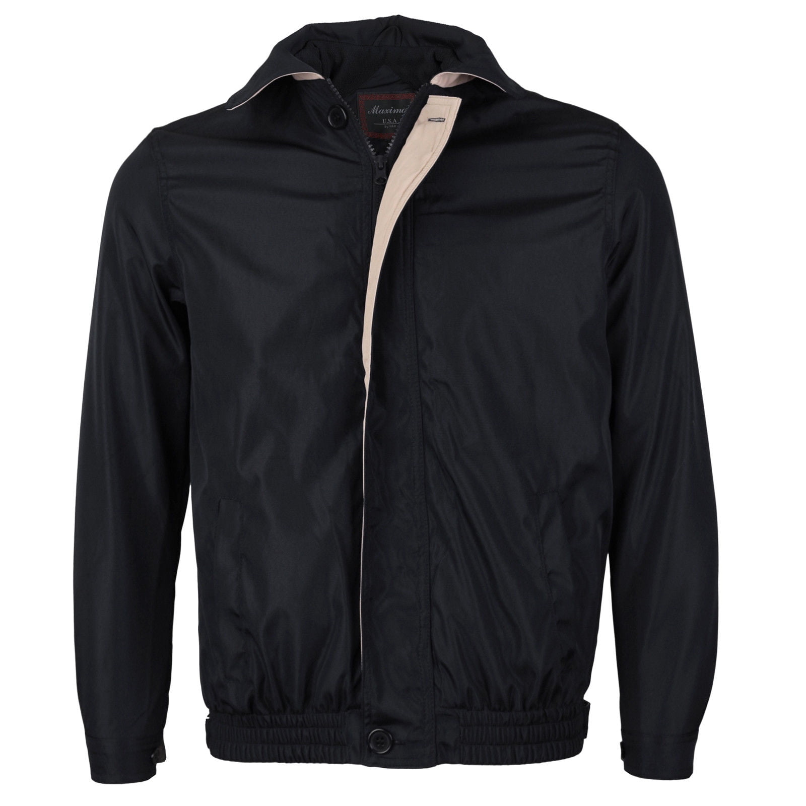 Men's Microfiber Golf Sport Water Resistant Zip Up Windbreaker Jacket ...