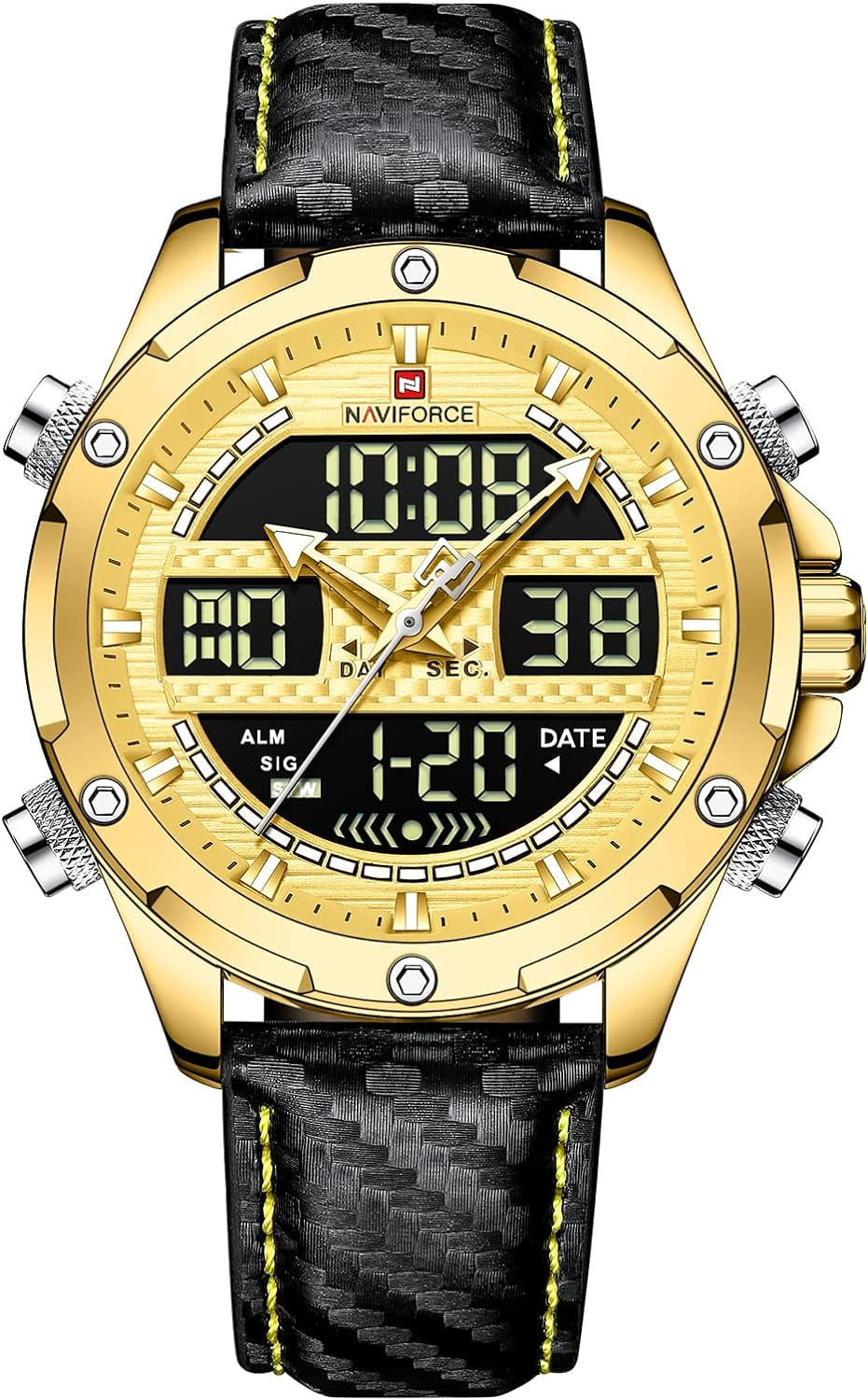 Men's Military Digital Analog Quartz Watches Japanese Quartz Movement ...