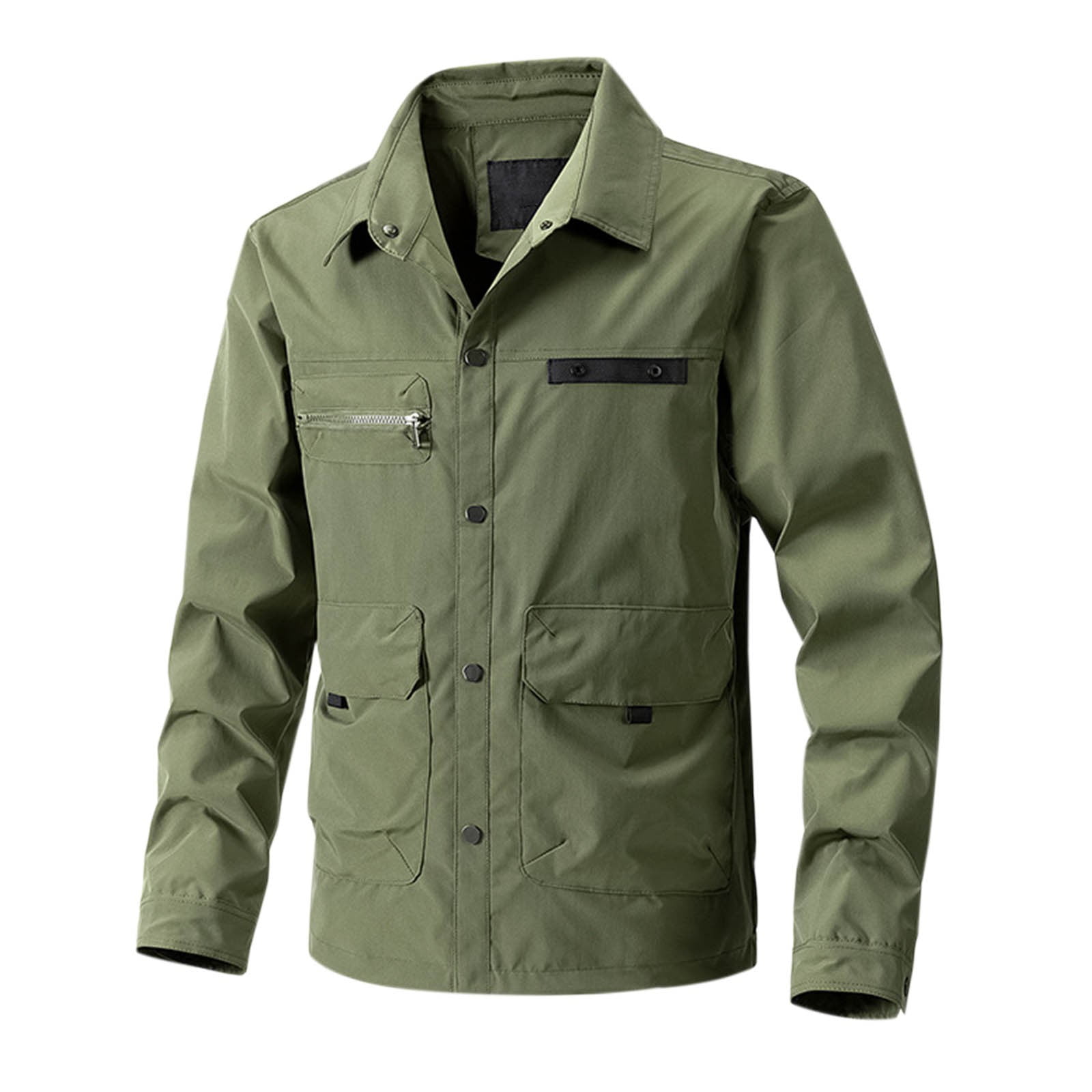Men's Military Tactical Jacket Water-Resistant Outdoor Travel Adventure ...