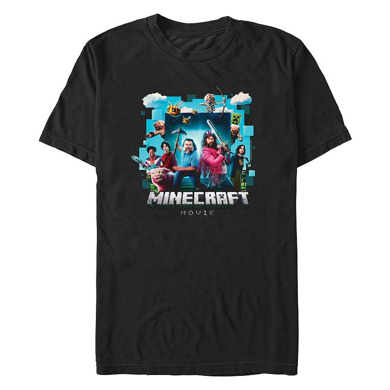 Men's Minecraft Movie Poster Graphic Tee - Walmart.com