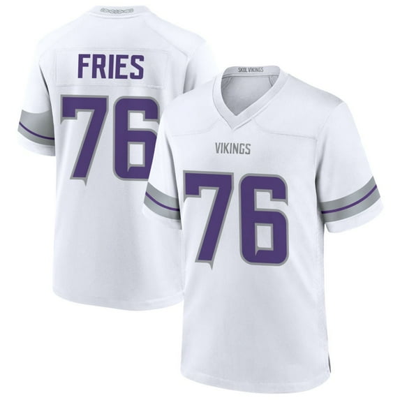 Men's Minnesota Fries 76 White Alternate Stitched Player Game T-Shirts ...