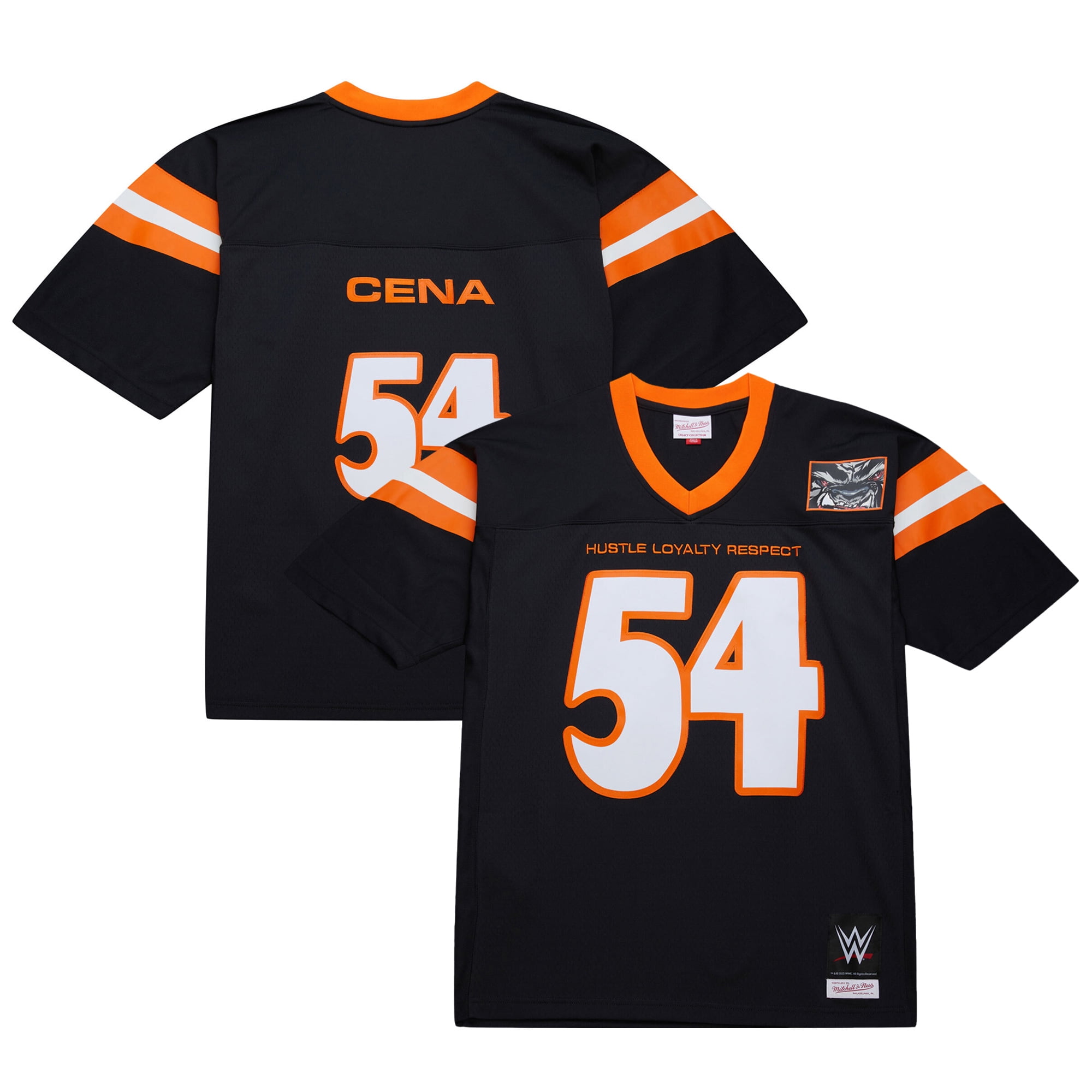 Men's Mitchell & Ness Black John Cena Hustle Loyalty Respect Legacy ...