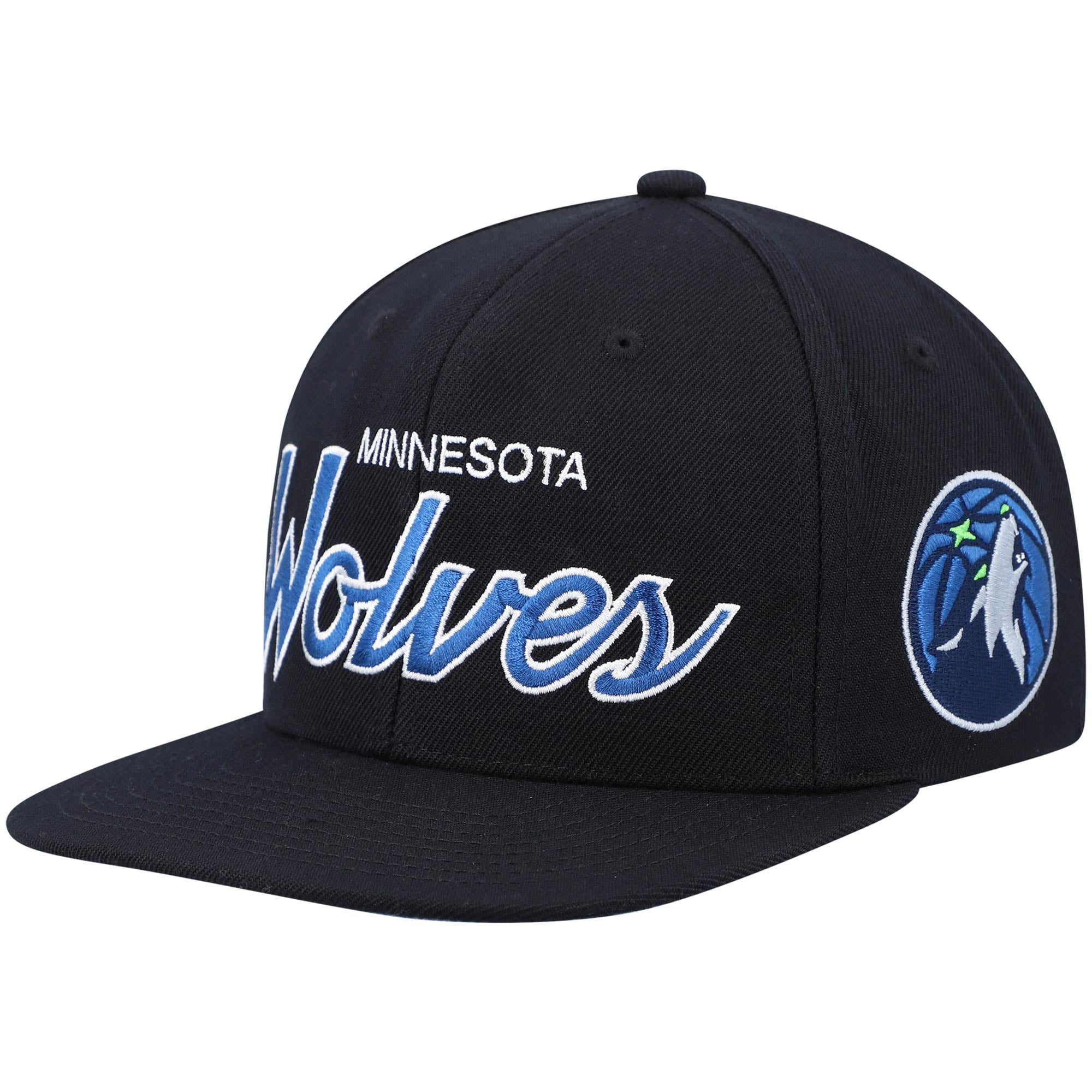 Mitchell & Ness Men's CAPS - Minnesota Timberwolves Black Hardwood ...