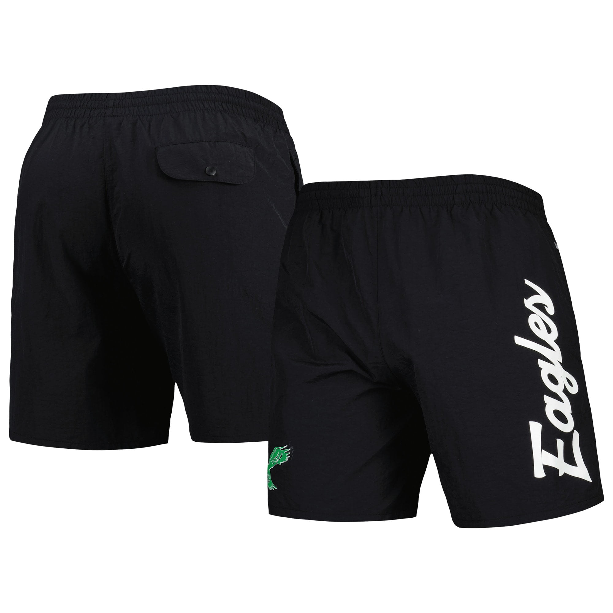Men's Mitchell & Ness Black Philadelphia Eagles Team Essentials Nylon ...