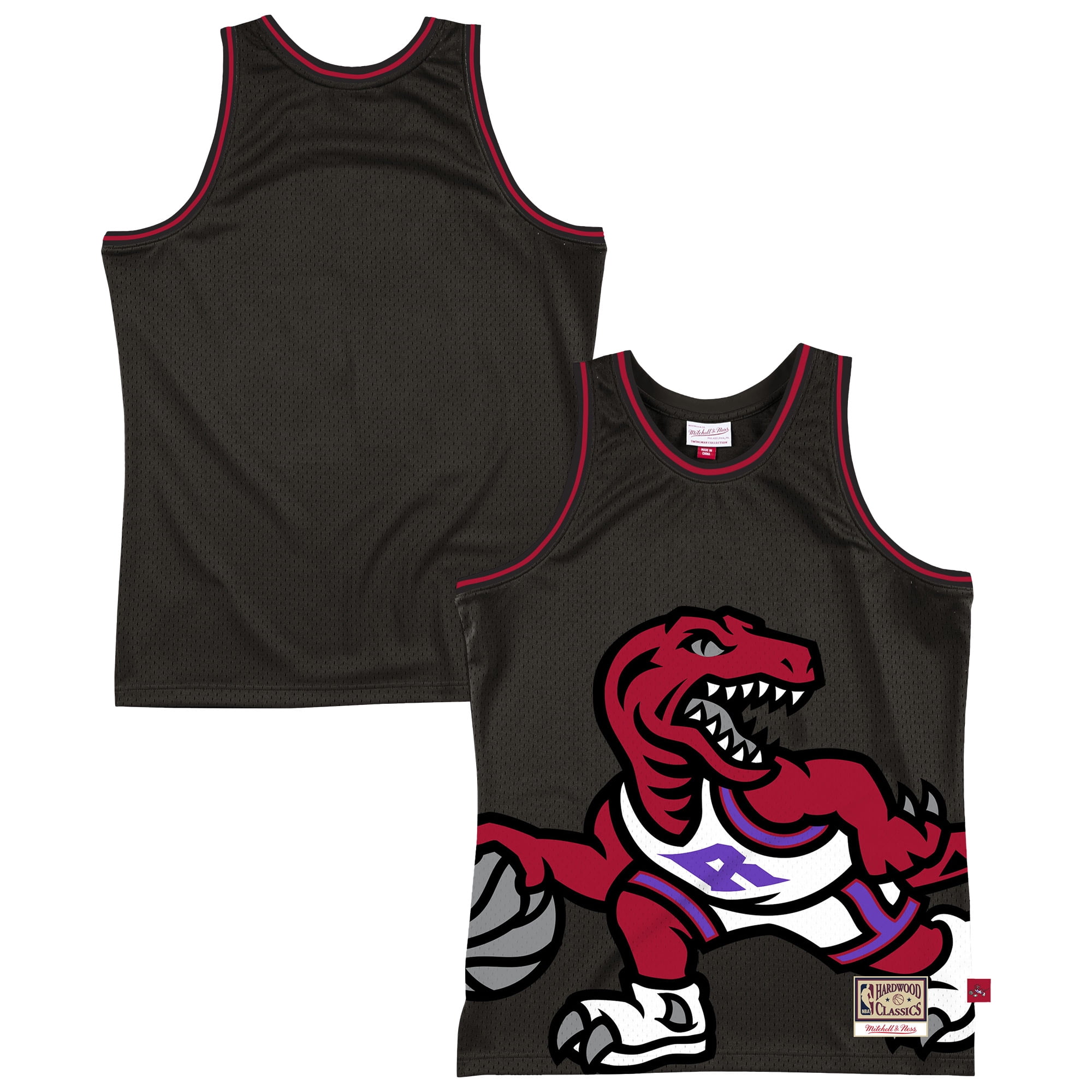 Men's Mitchell & Ness Black Toronto Raptors Hardwood Classics Blown Out ...