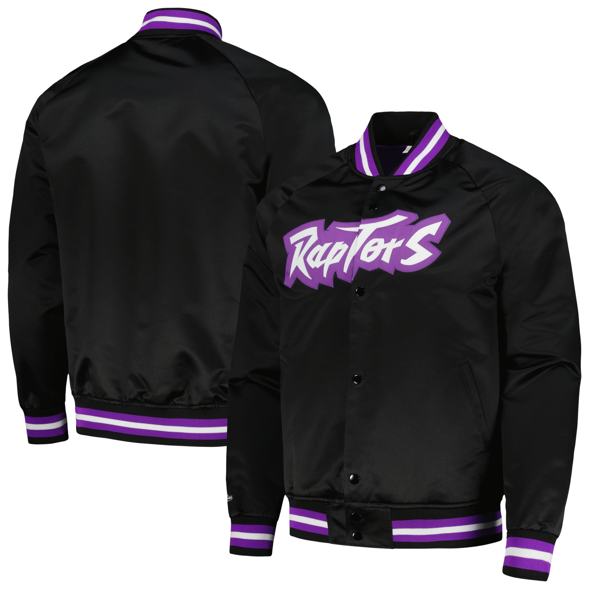 Men's Mitchell & Ness Black Toronto Raptors Hardwood Classics Throwback ...