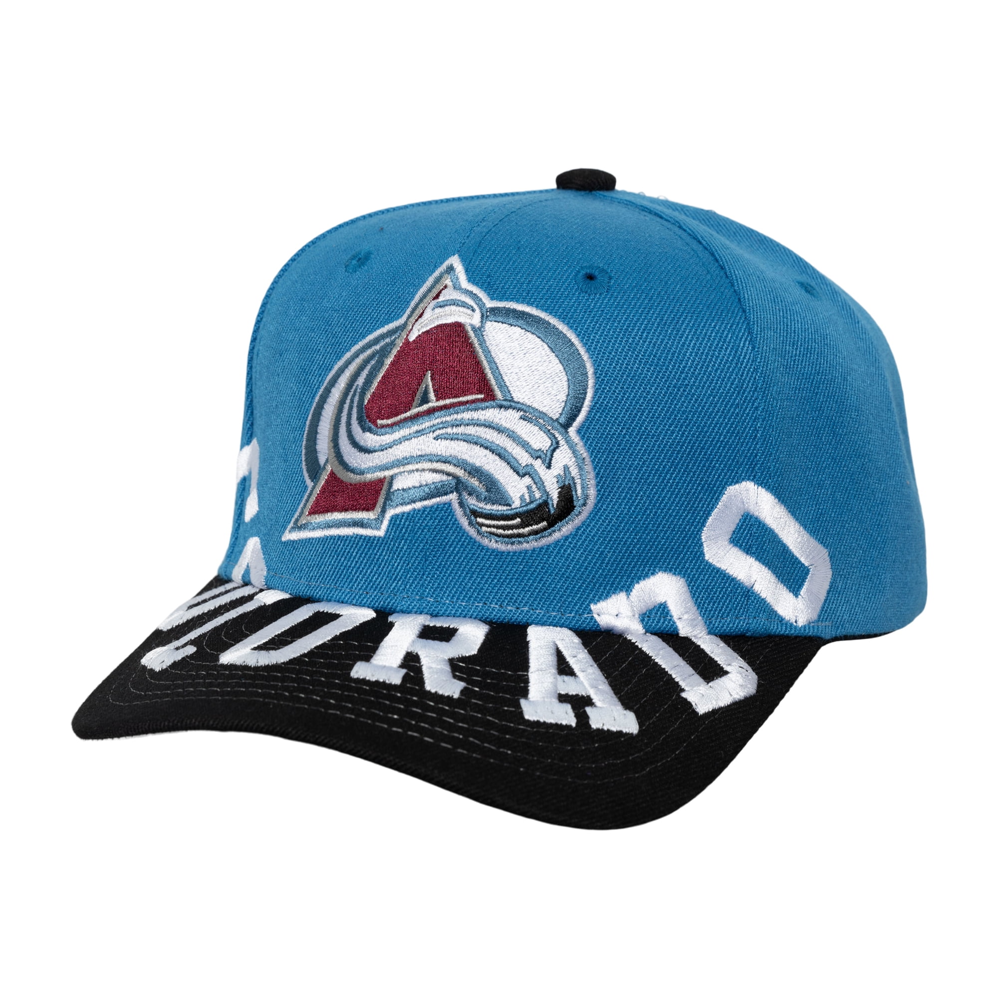 Men's Mitchell & Ness Blue/Black Colorado Avalanche Underarch Two-Tone ...