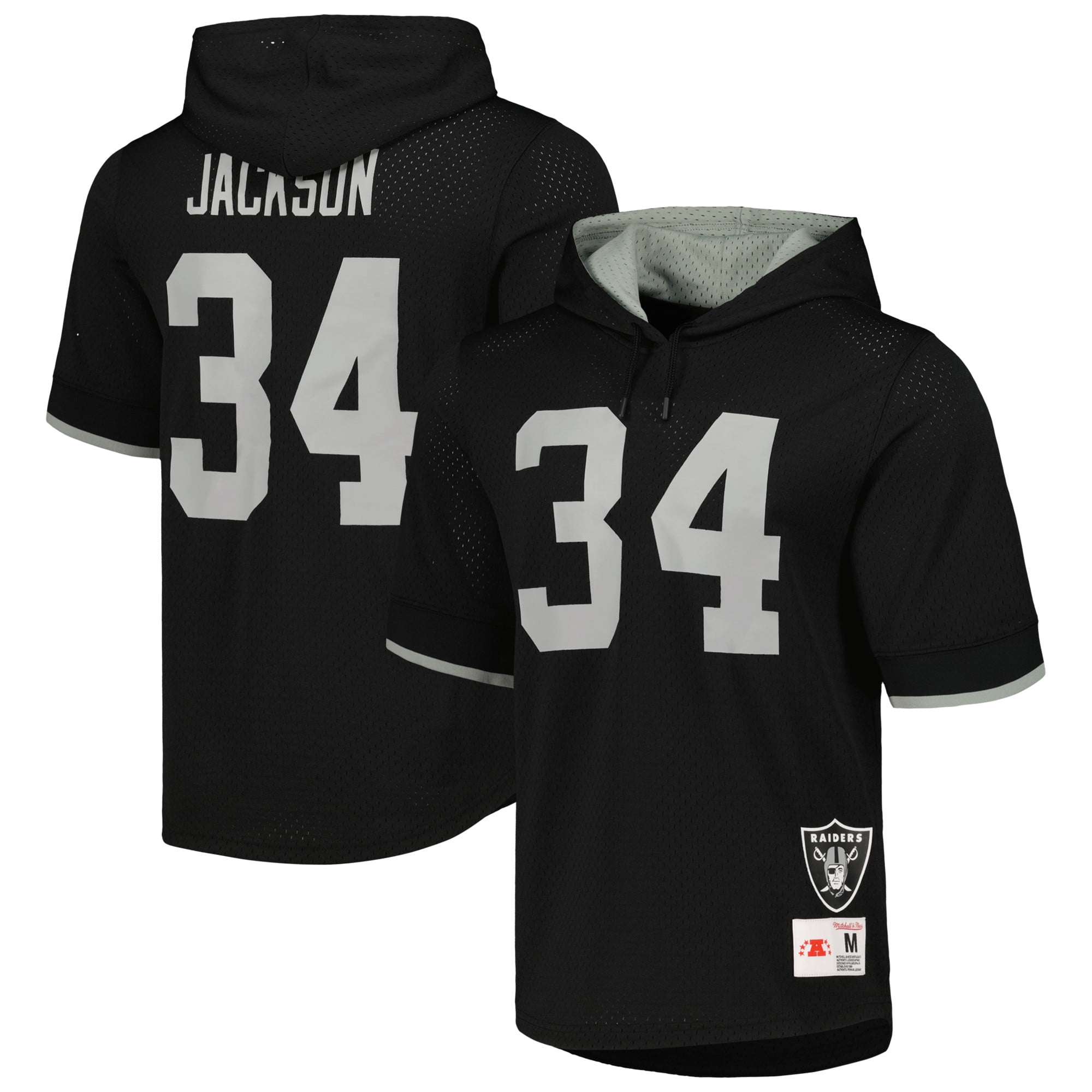 Men's Mitchell & Ness Bo Jackson Black Los Angeles Raiders Gridiron ...