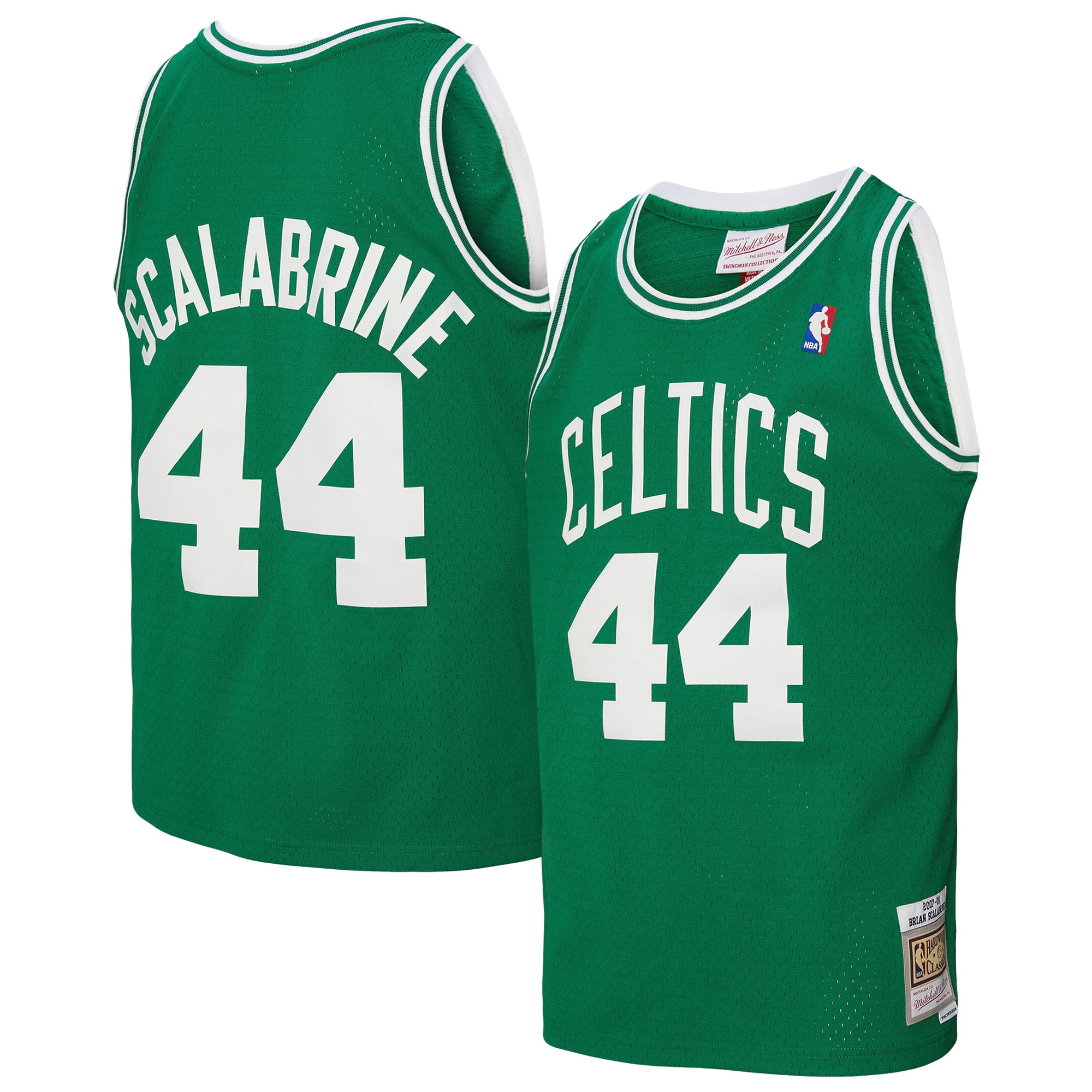 Men's Mitchell & Ness Brian Scalabrine Kelly Green Boston Celtics 2007/ ...